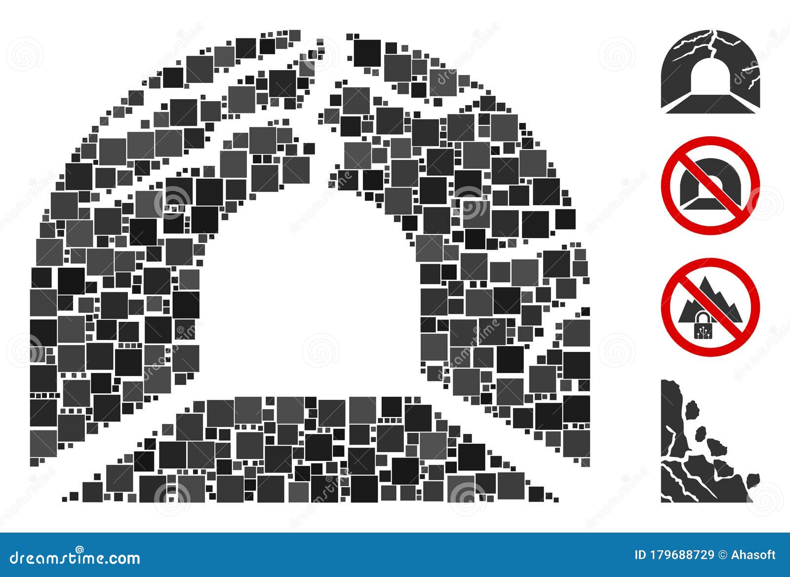 Square Corrupted Judge Icon Vector Collage | CartoonDealer.com #179685096