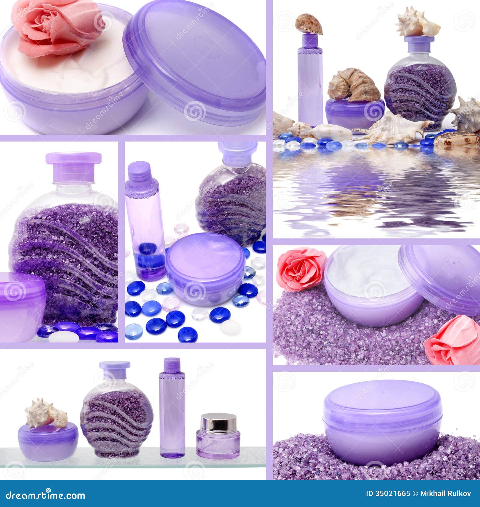 Collage of Cosmetic Products Stock Image - Image of body, container ...