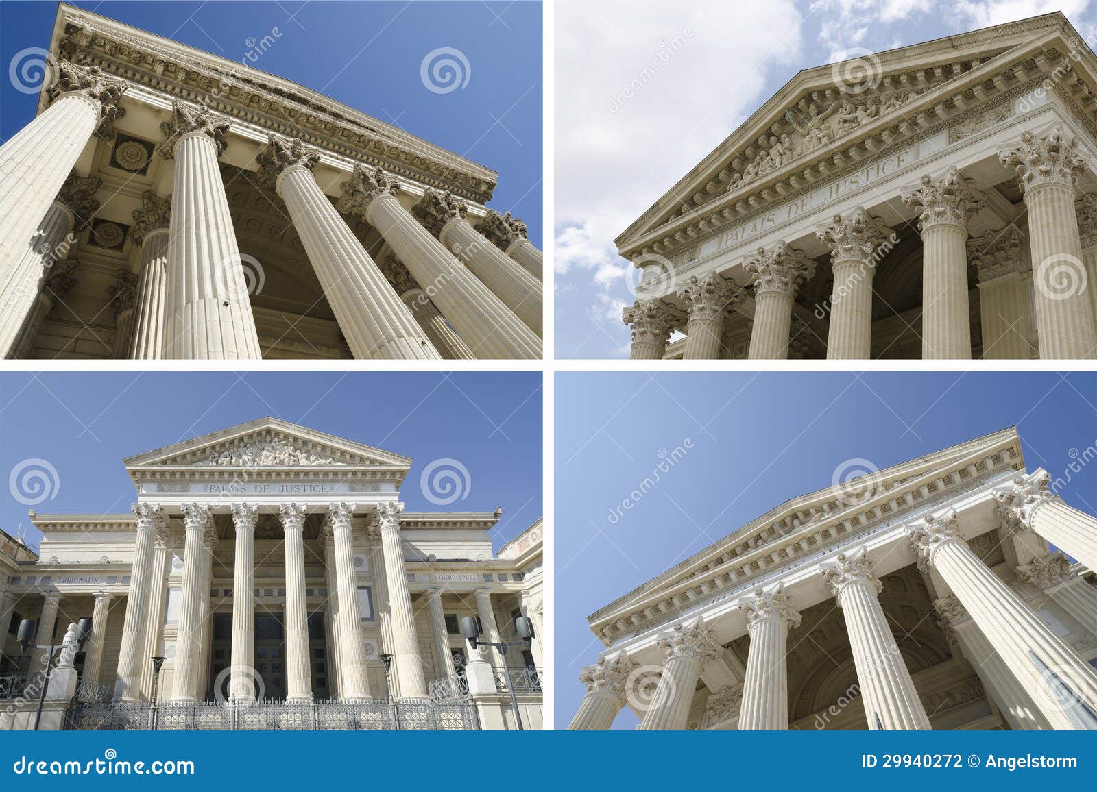 Justice Collage Symbols Light Background Stock Photo | CartoonDealer ...