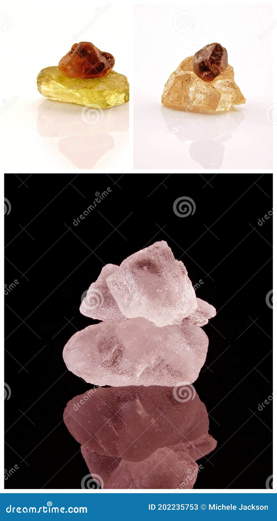 Collage of Crystals stock image. Image of mined, flavor - 202235753