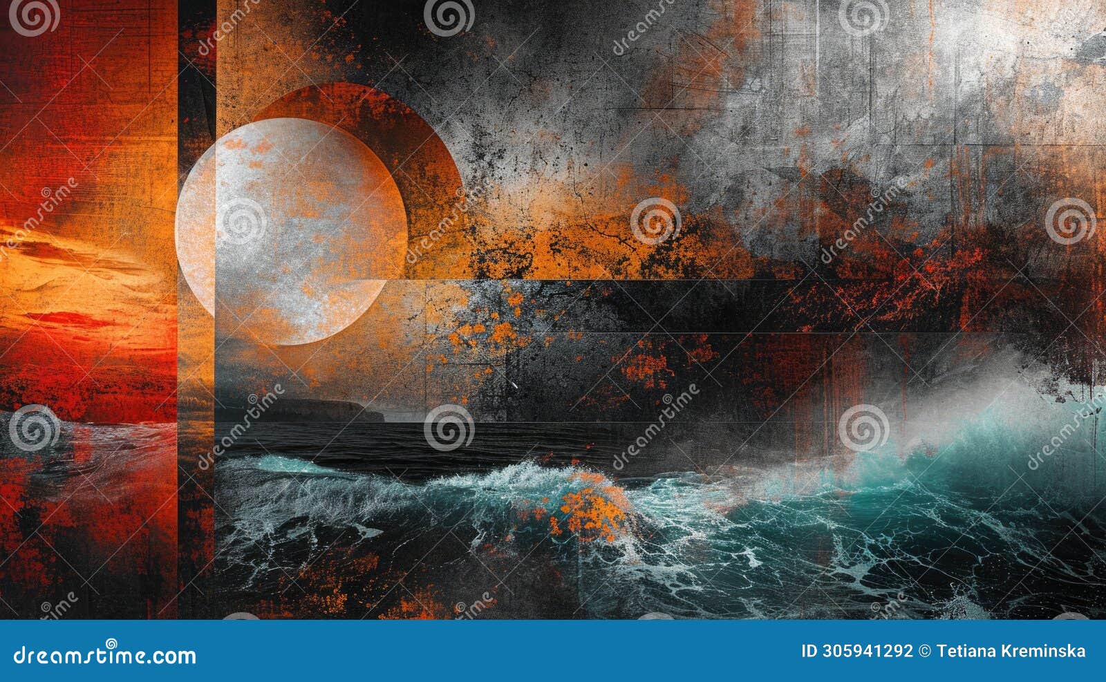 Collage of 2D and 3D Elements, Blending Photography with Abstract ...