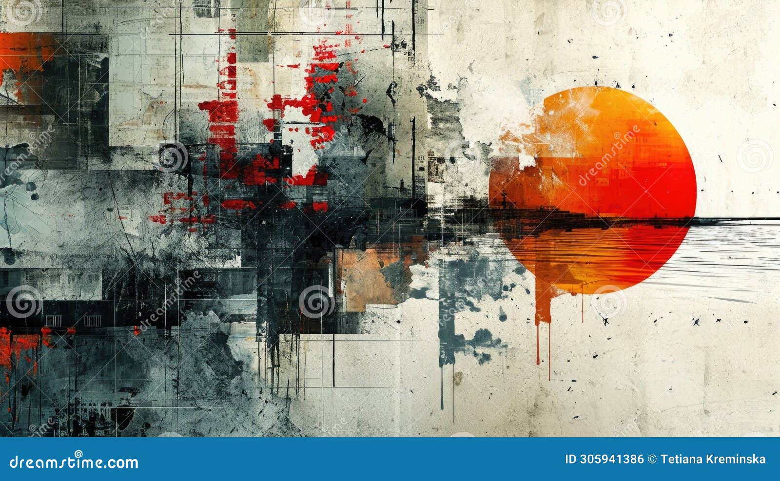 Collage of 2D and 3D Elements, Blending Photography with Abstract ...