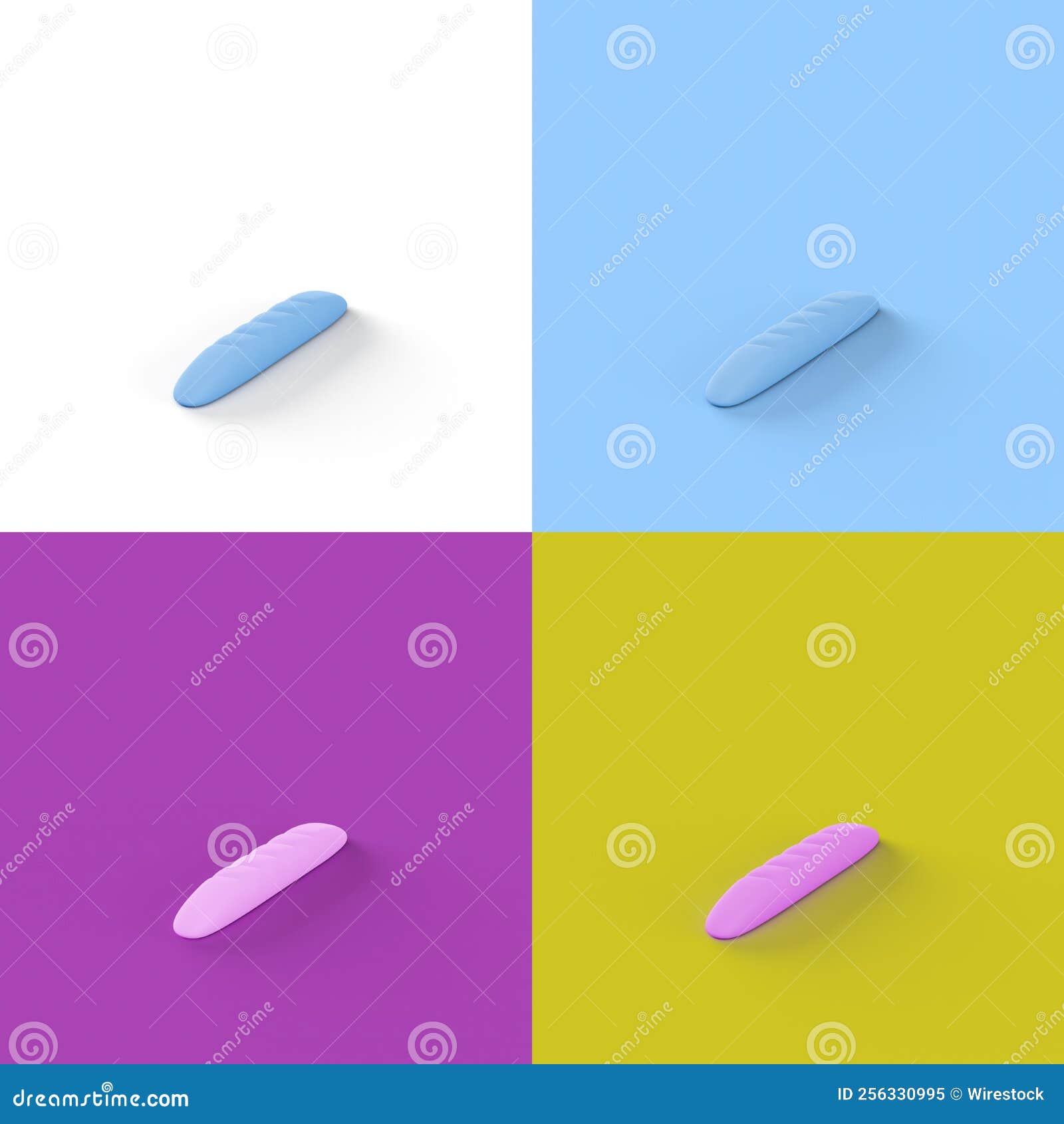 Collage Of 3D Rendered Minimalistic Fire Alert Engines In Four ...