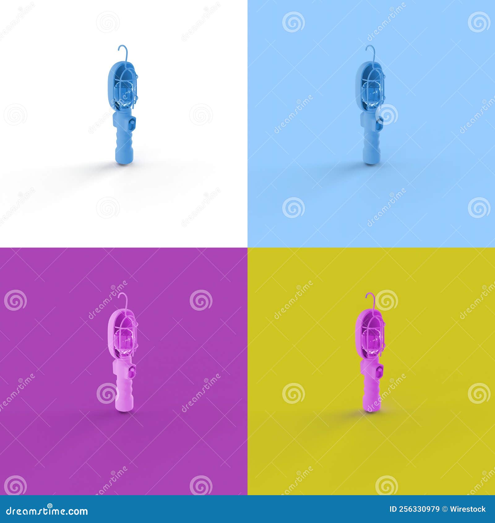 Collage of 3D Rendered Minimalistic Fire Alert Engines in Four ...