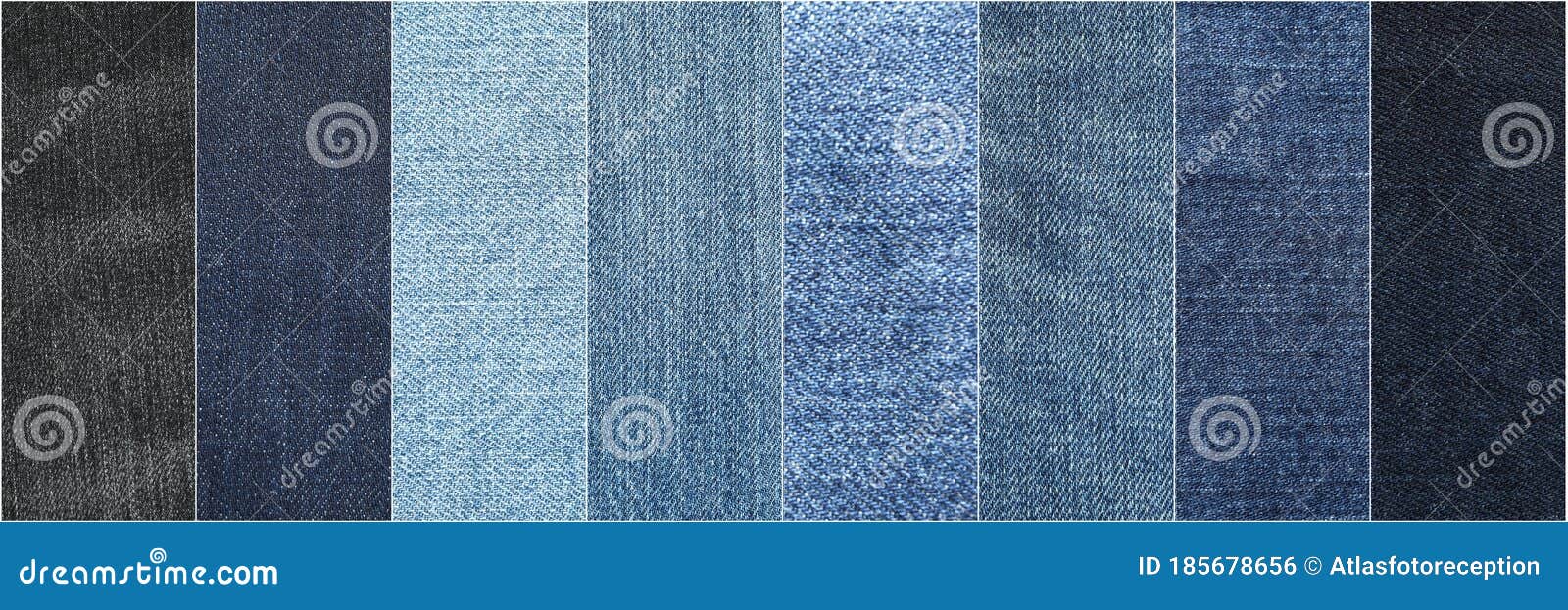Collage De Diferentes Jeans Textura De La Ropa Foto de archivo - Imagen ...