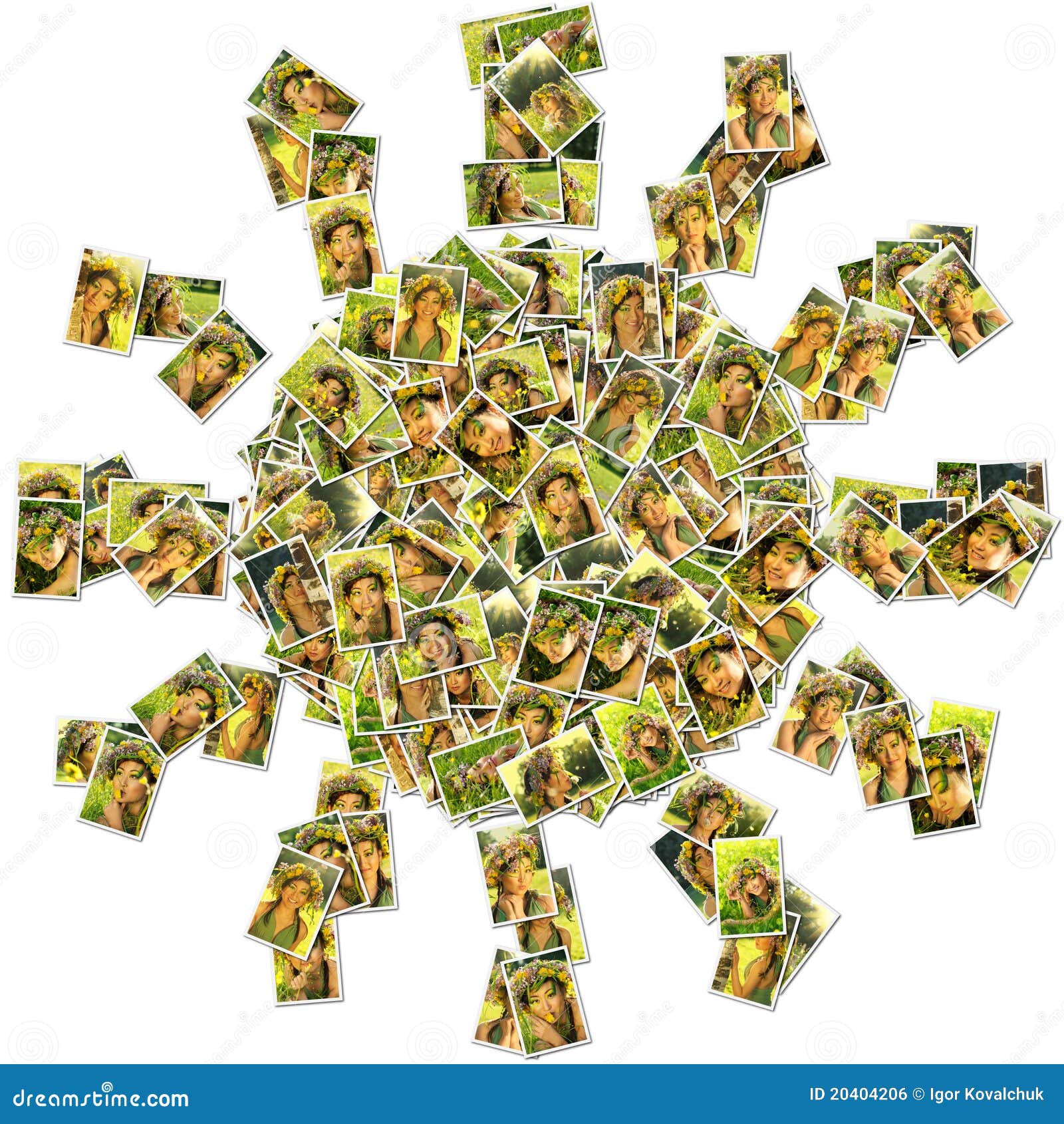 Collage de forme de Sun photo stock. Image du marguerite - 20404206