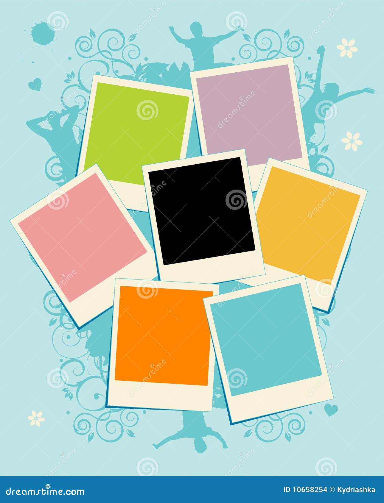 Collage de fotos. Modelo ilustración del vector. Ilustración de cubo ...