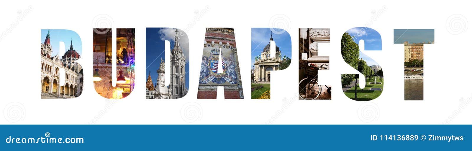 Collage De La Bandera De Budapest Imagen de archivo - Imagen de texto ...