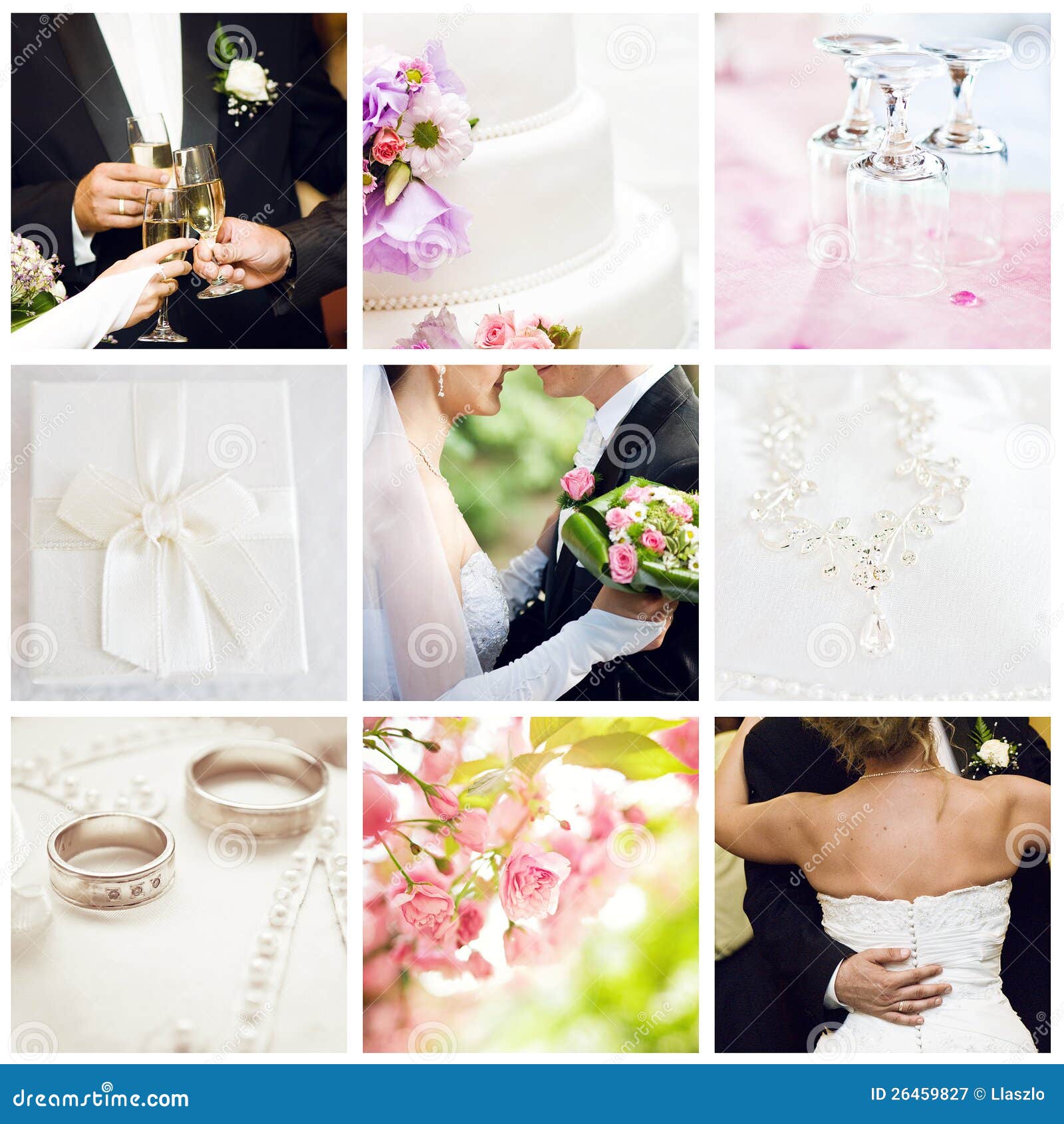 Collage de la boda imagen de archivo. Imagen de hembra - 26459827