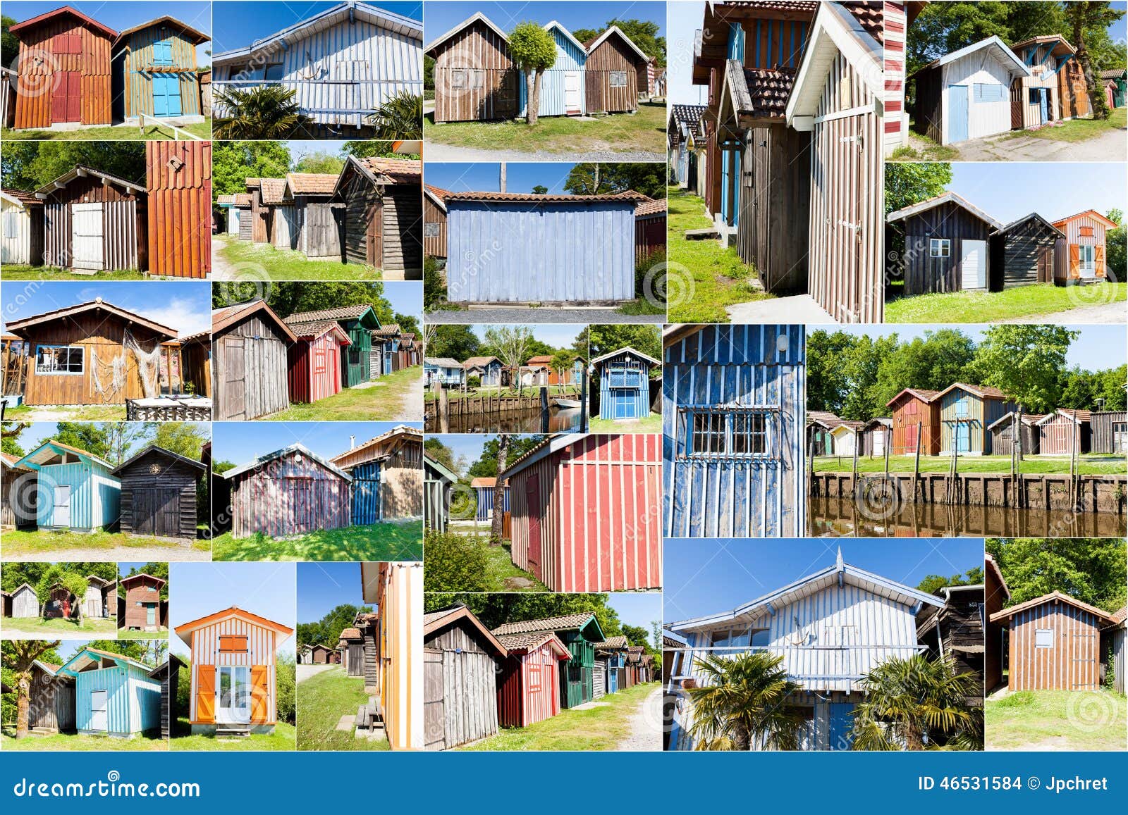 Collage De La Casa Coloreada Foto de archivo - Imagen de marco ...