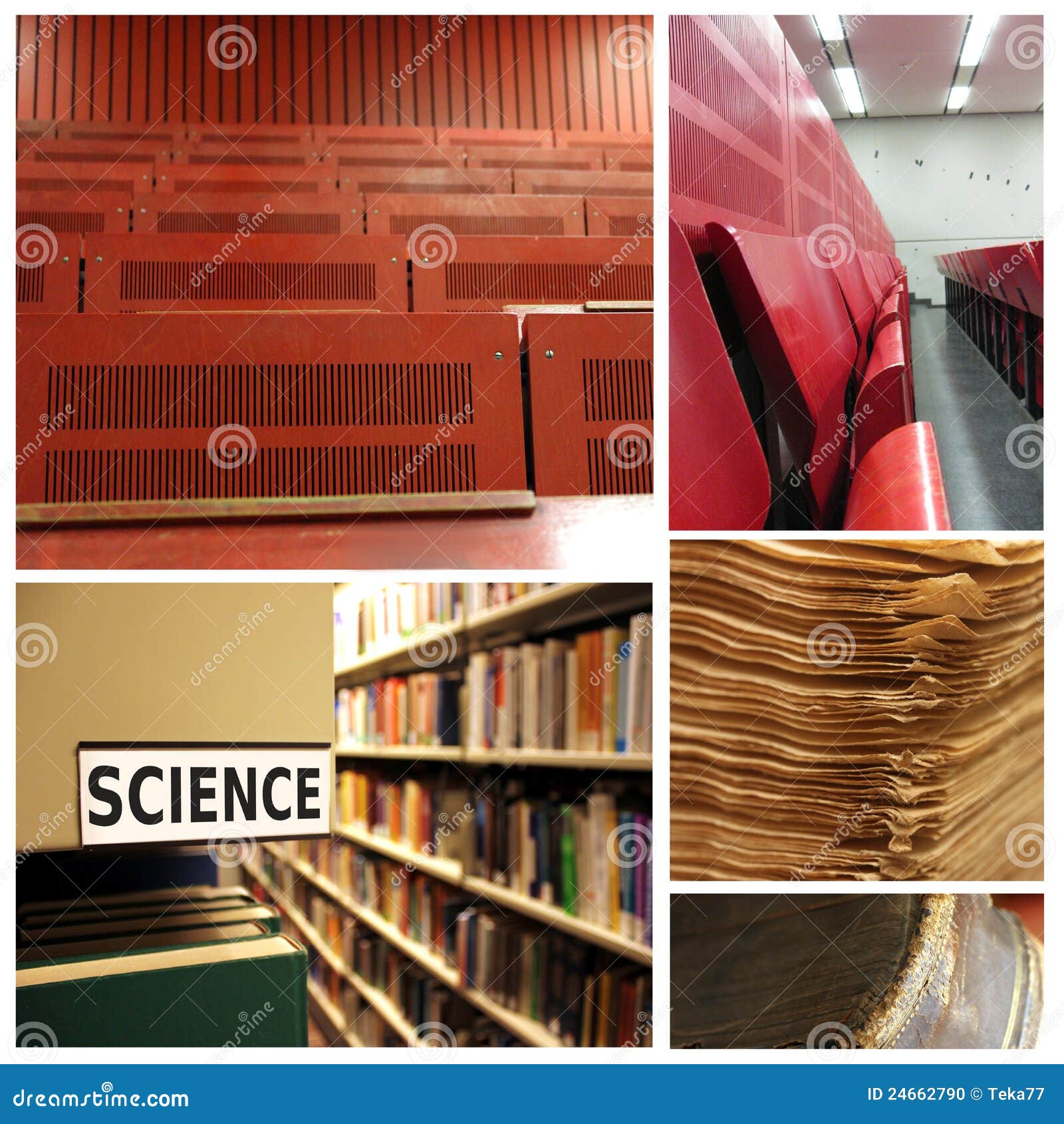 Collage De La Ciencia De La Universidad Foto de archivo - Imagen de ...