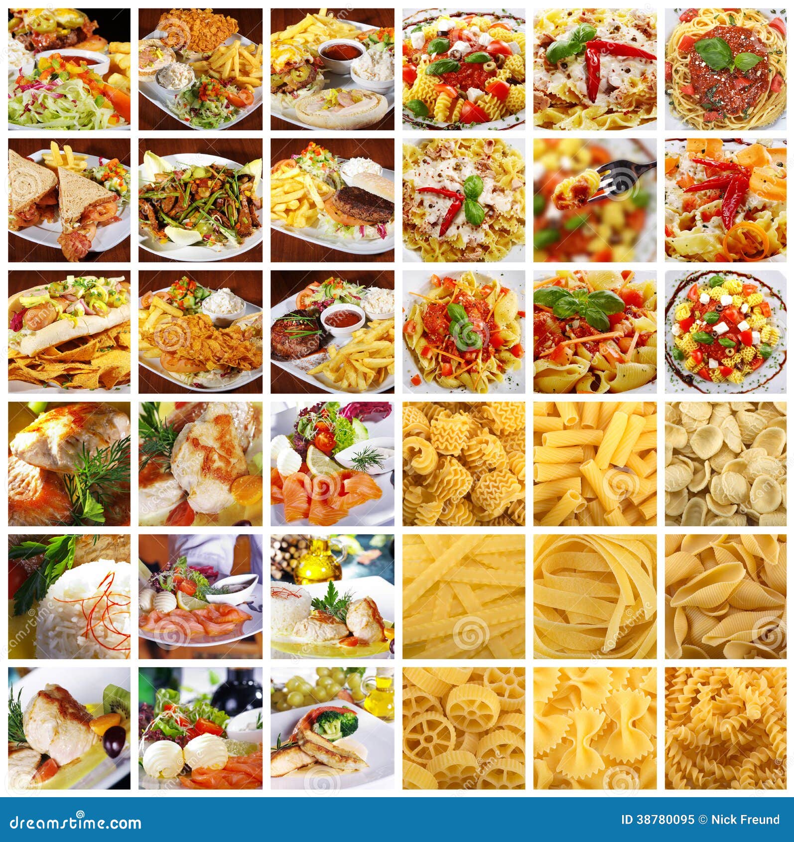 Collage de la comida imagen de archivo. Imagen de hermoso - 38780095