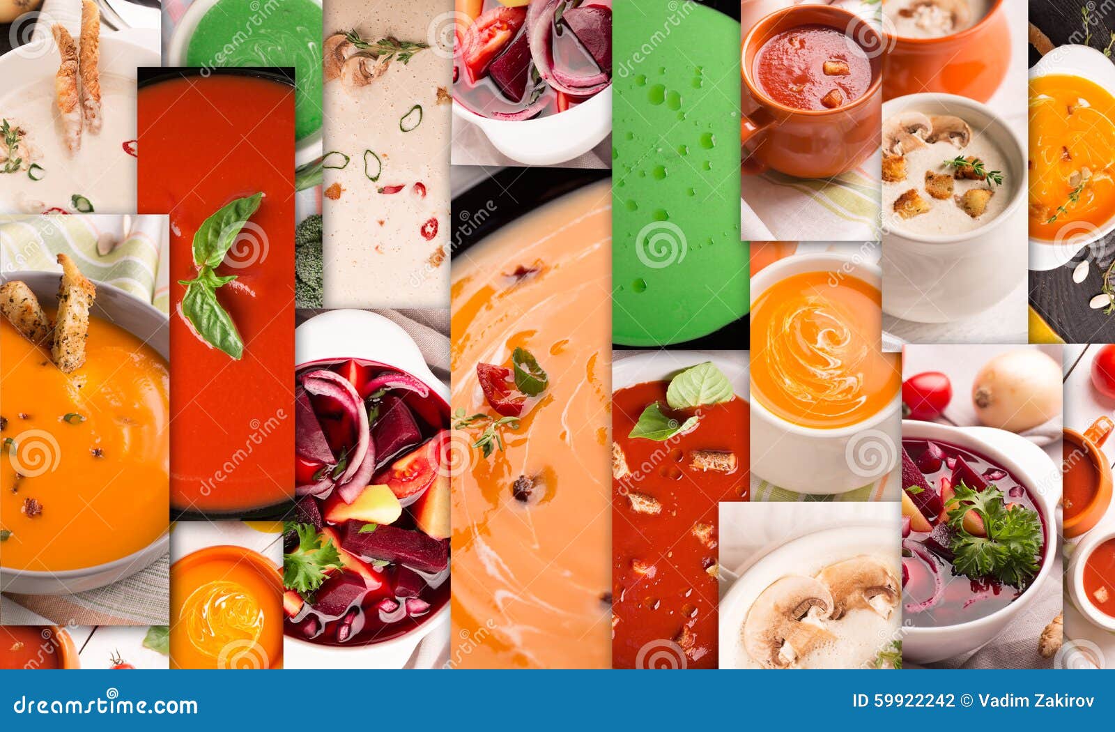 Collage de la comida foto de archivo. Imagen de collage - 59922242