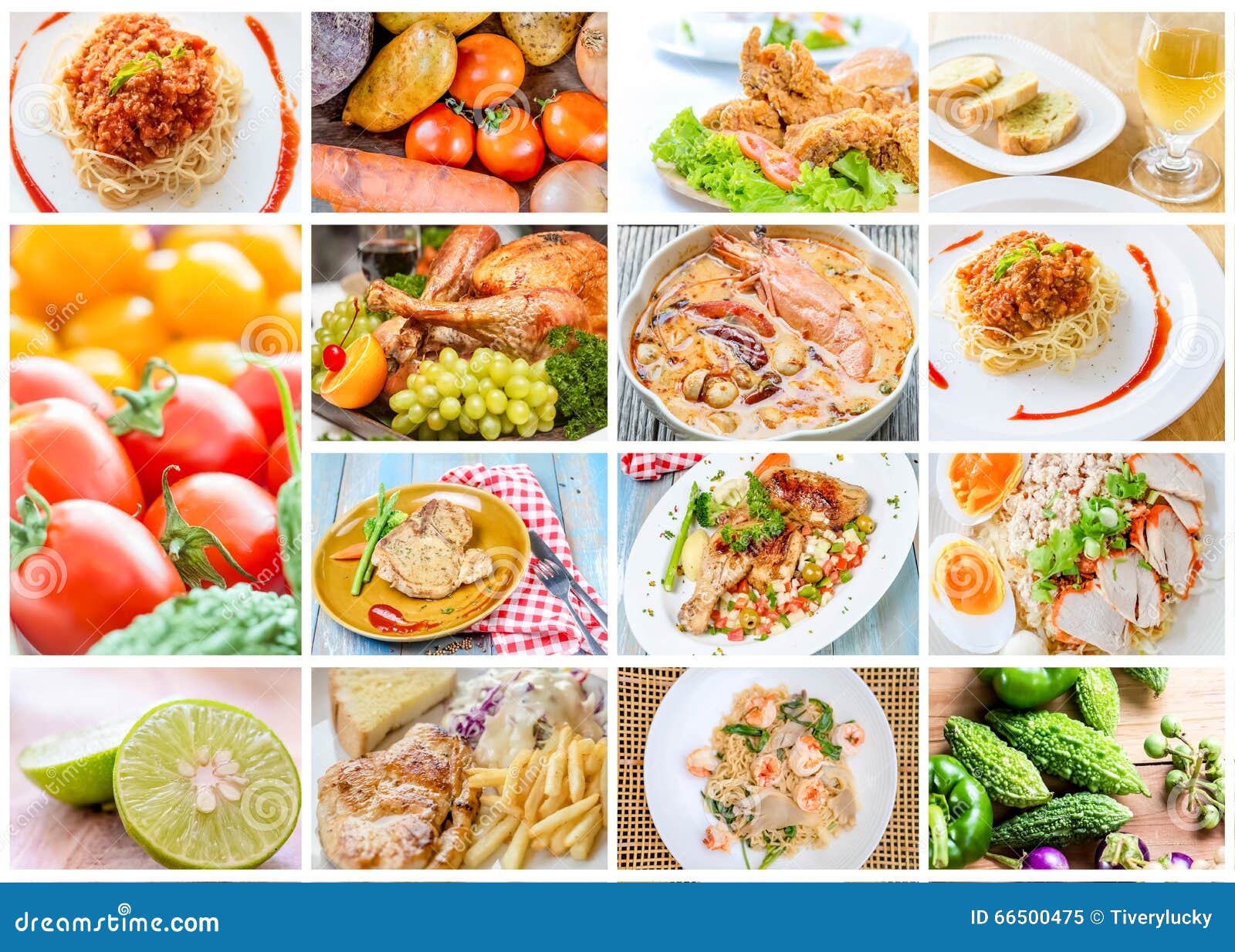 Collage de la comida imagen de archivo. Imagen de collage - 66500475