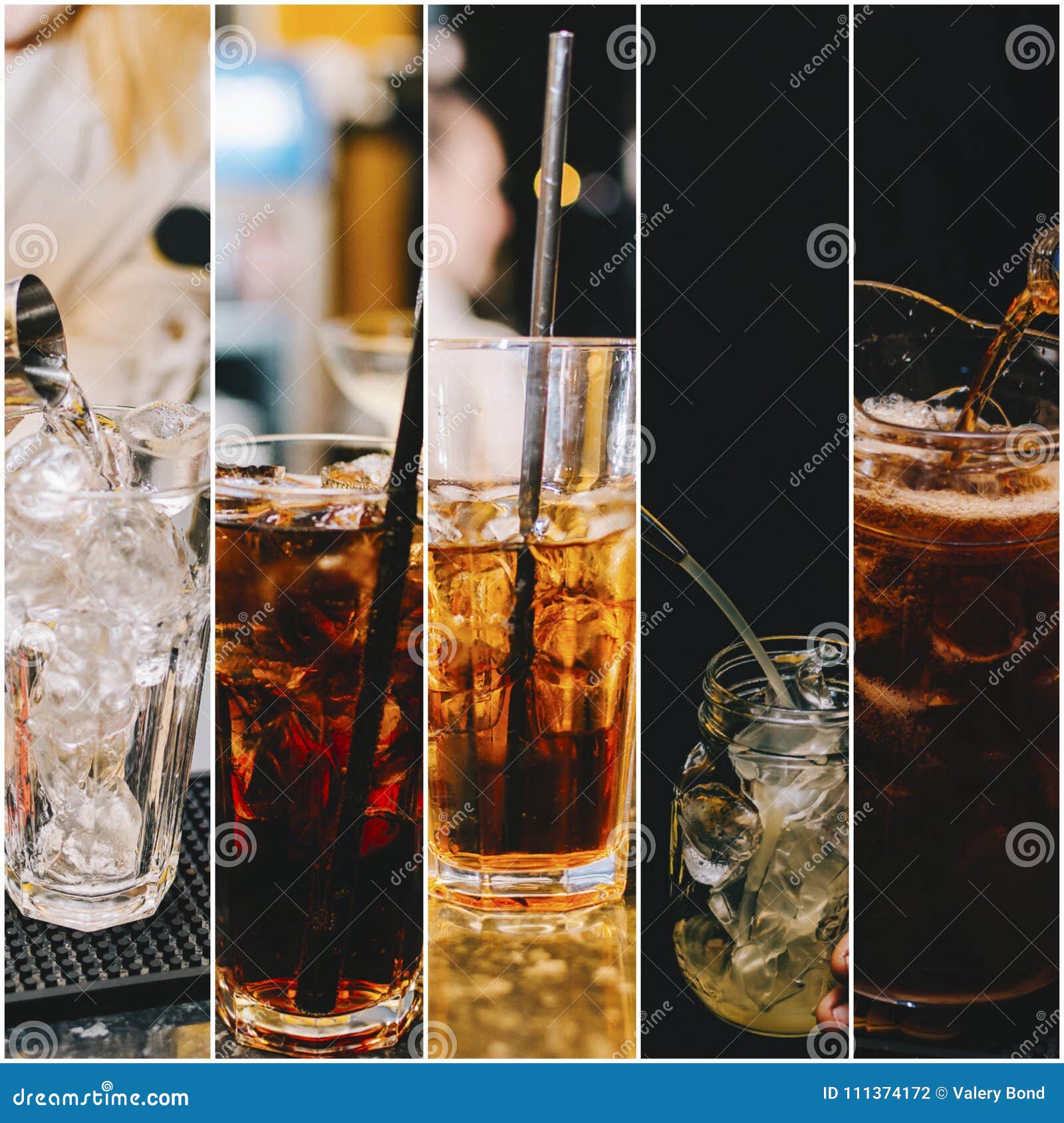 Collage De La Foto Del Alcohol Foto de archivo - Imagen de martini ...