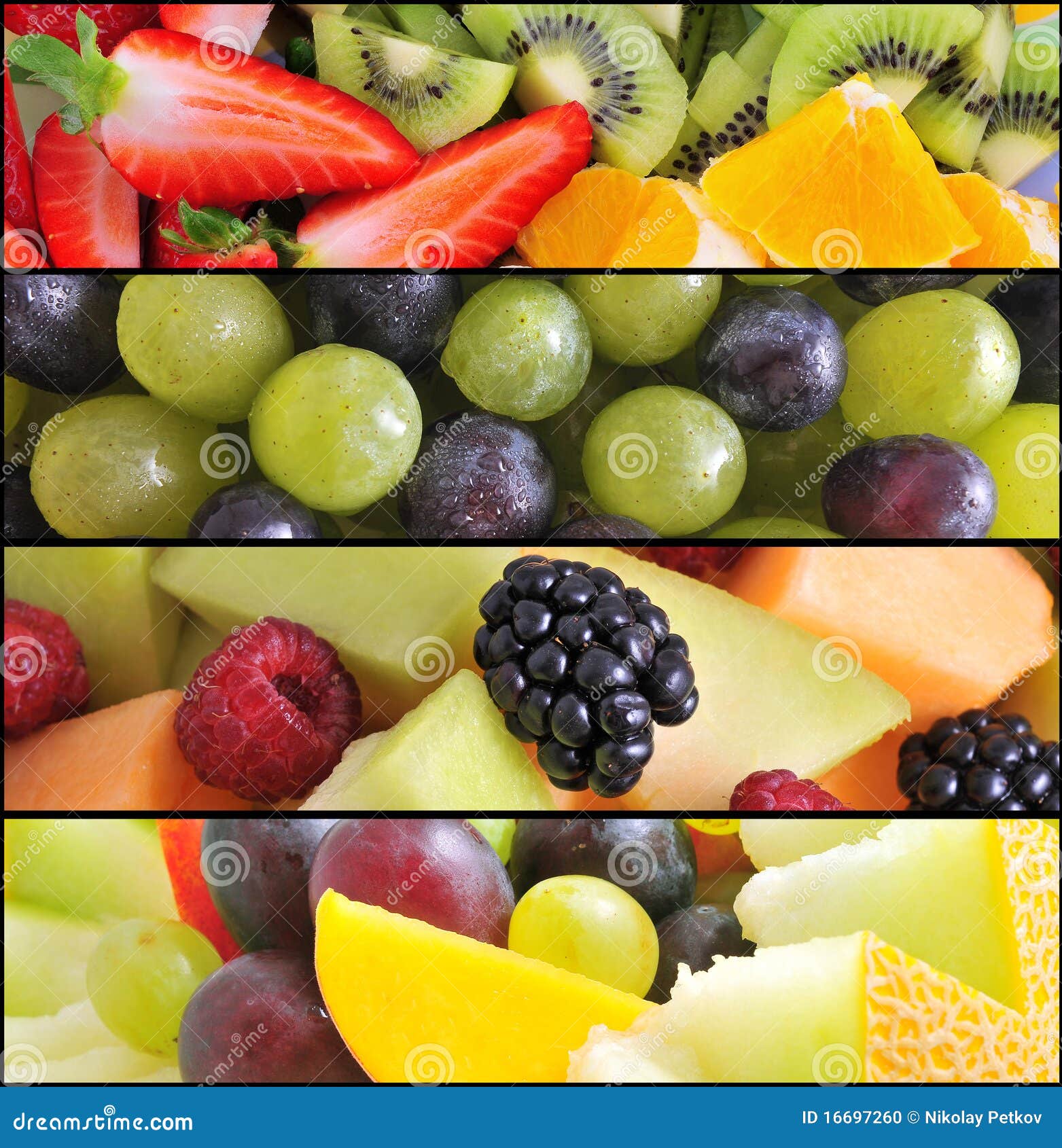 Collage de la fruta foto de archivo. Imagen de colorido - 16697260