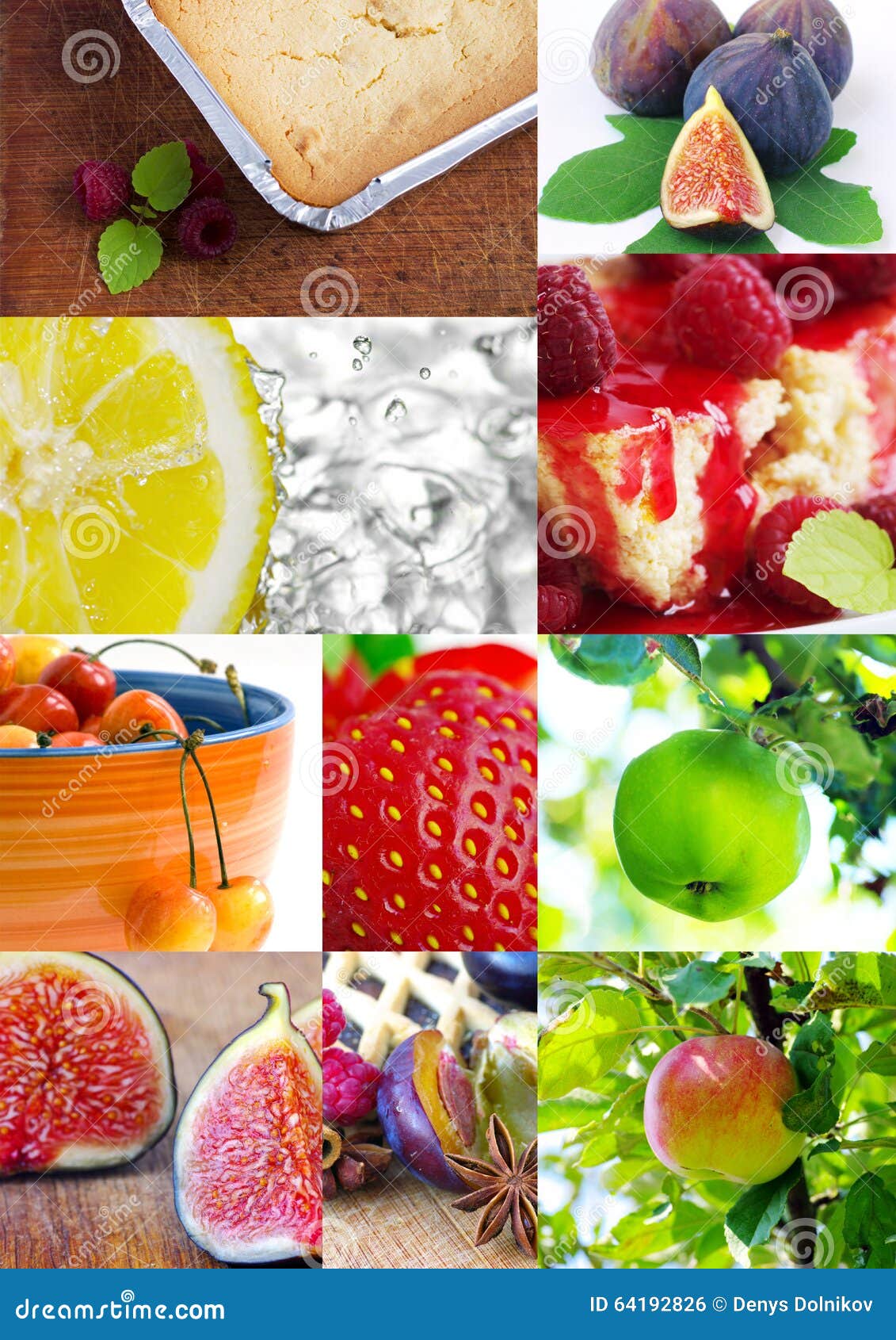 Collage de la fruta foto de archivo. Imagen de colorido - 64192826