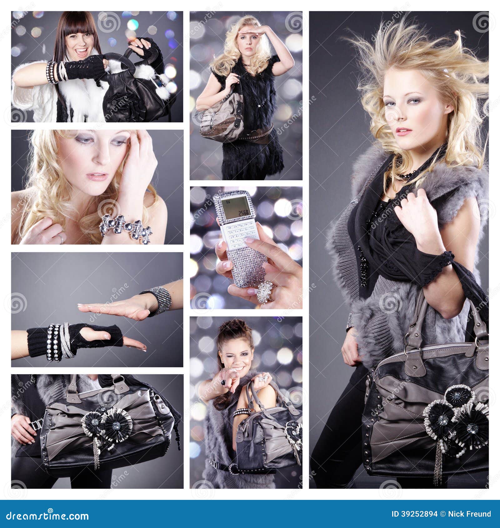 Collage De La Moda De Italo Foto de archivo - Imagen de alineada ...