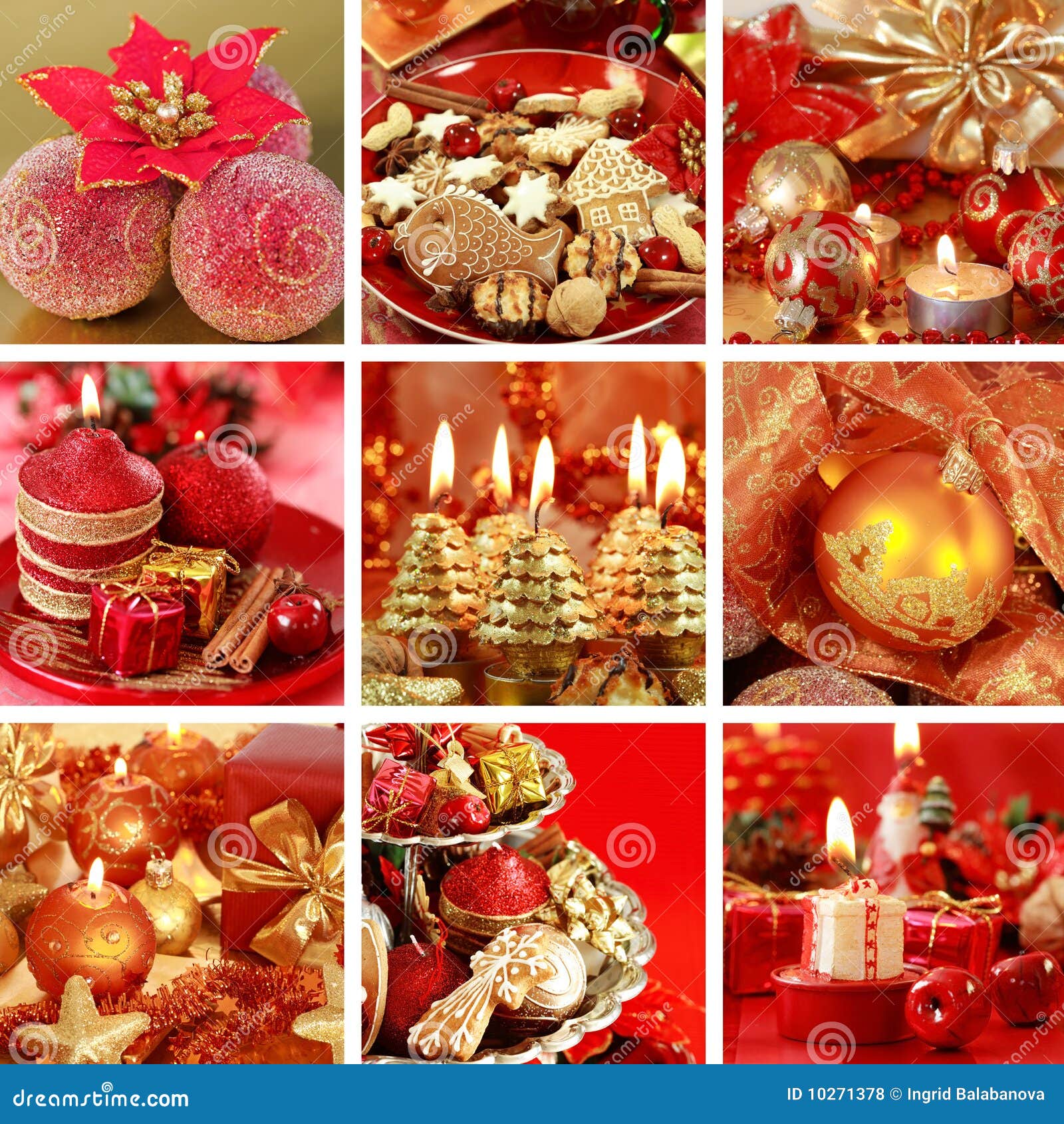 Collage de la Navidad foto de archivo. Imagen de especia - 10271378