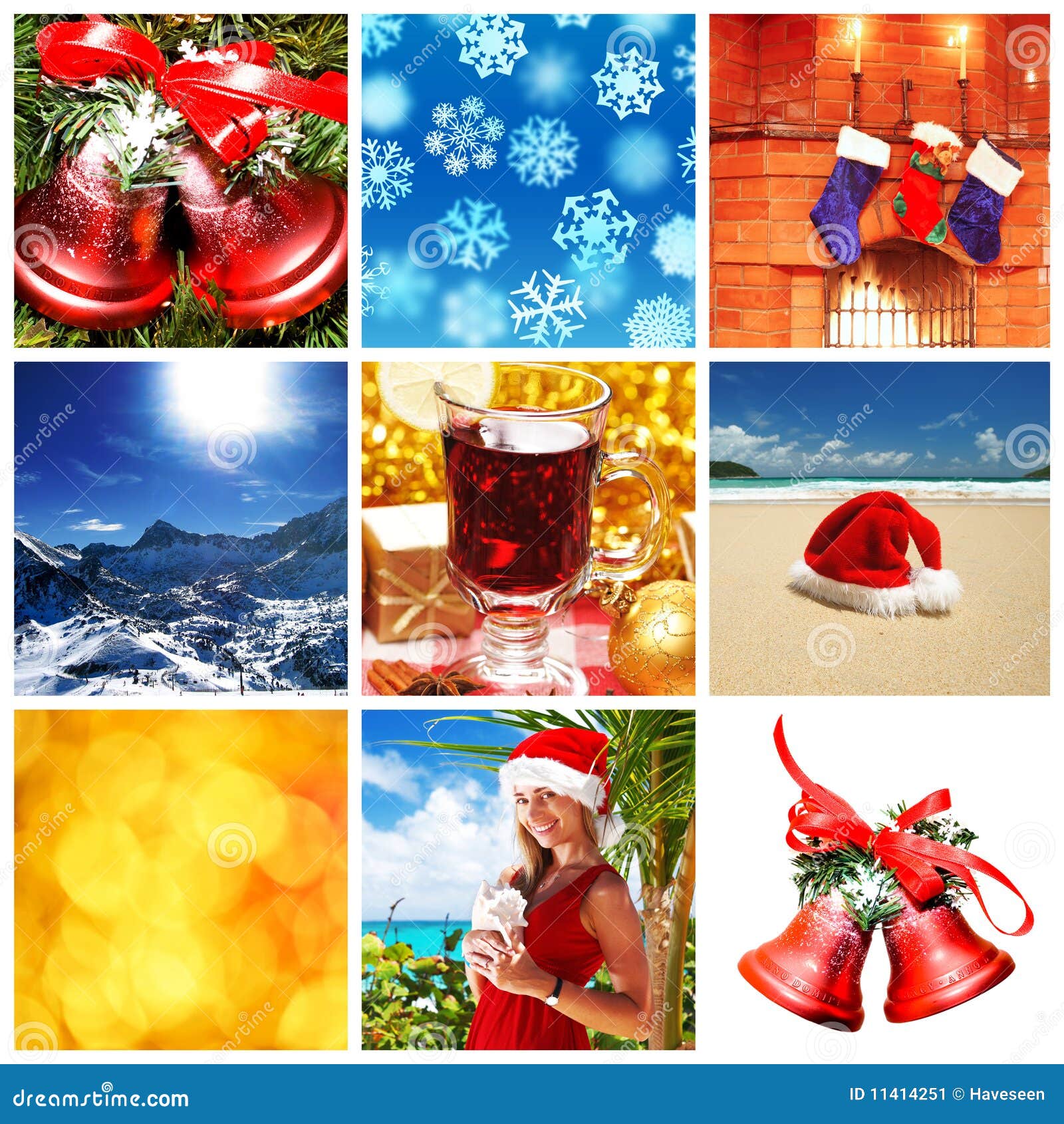 Collage de la Navidad imagen de archivo. Imagen de media - 11414251