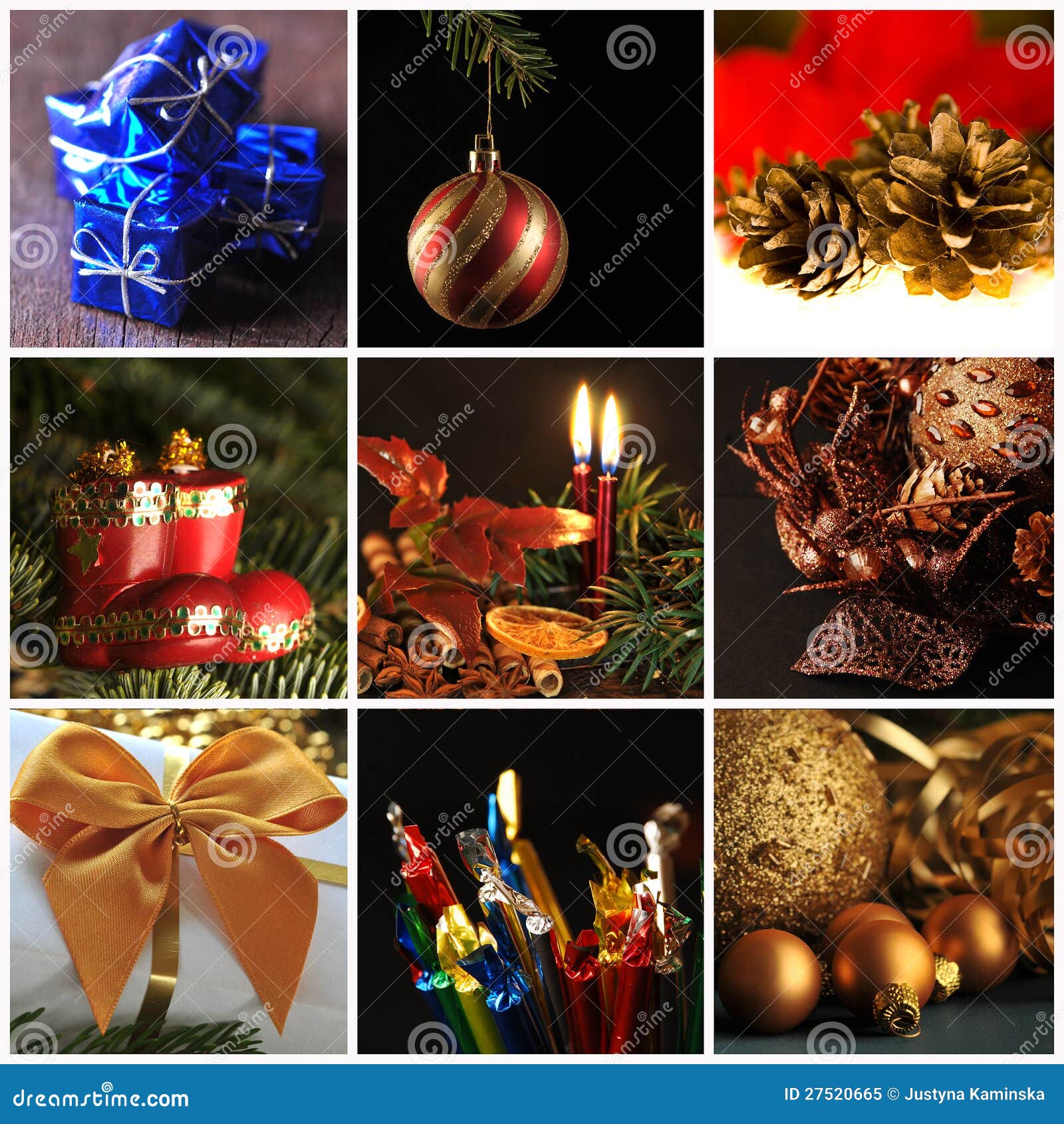 Collage de la Navidad imagen de archivo. Imagen de abeto - 27520665