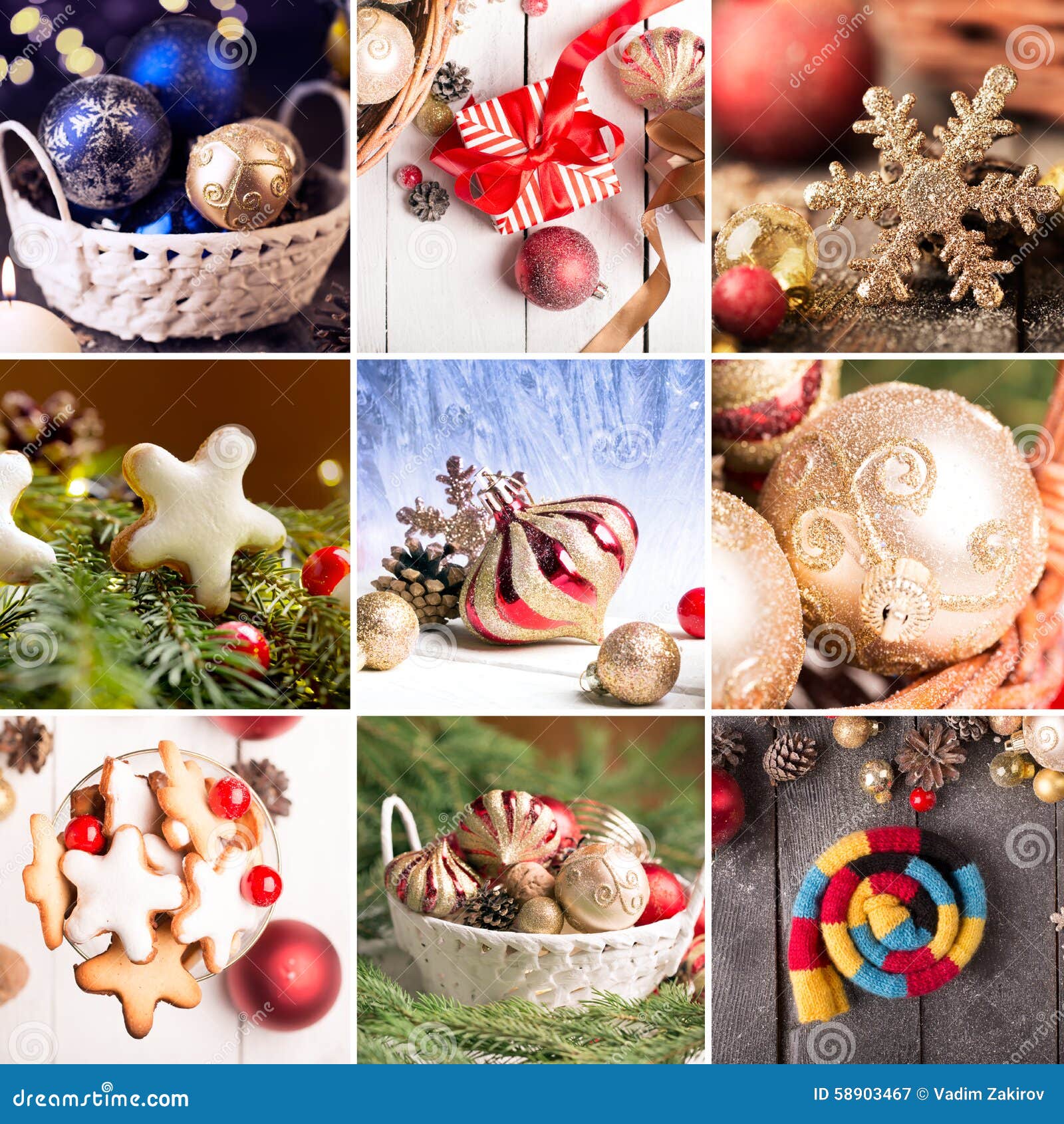 Collage de la Navidad imagen de archivo. Imagen de nieve - 58903467