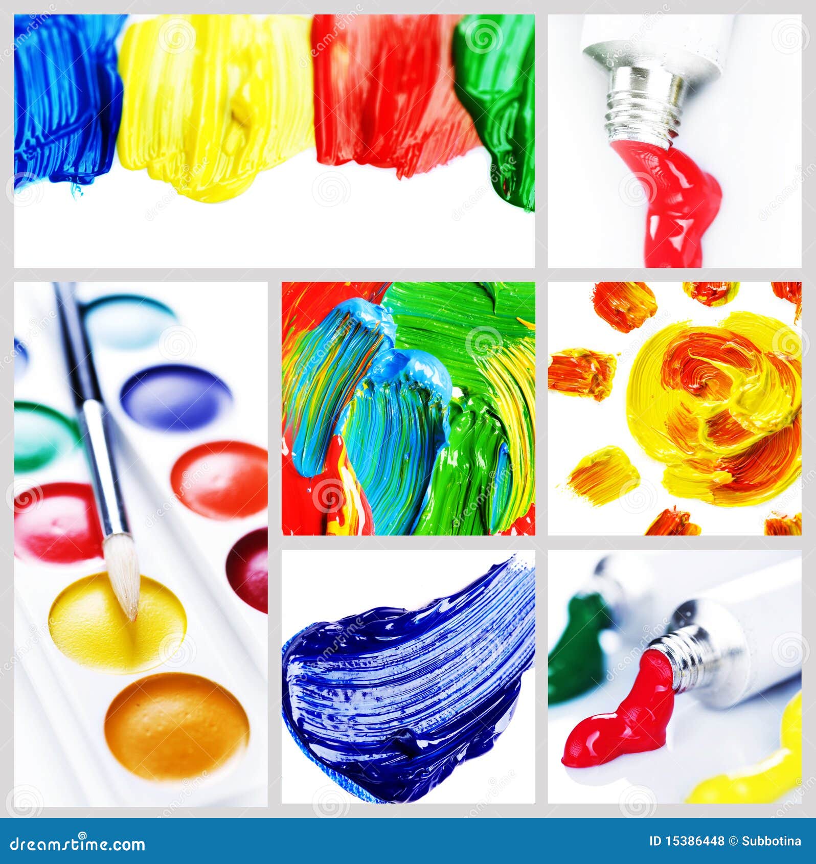 Collage De La Pintura Del Color Foto de archivo - Imagen de colores ...