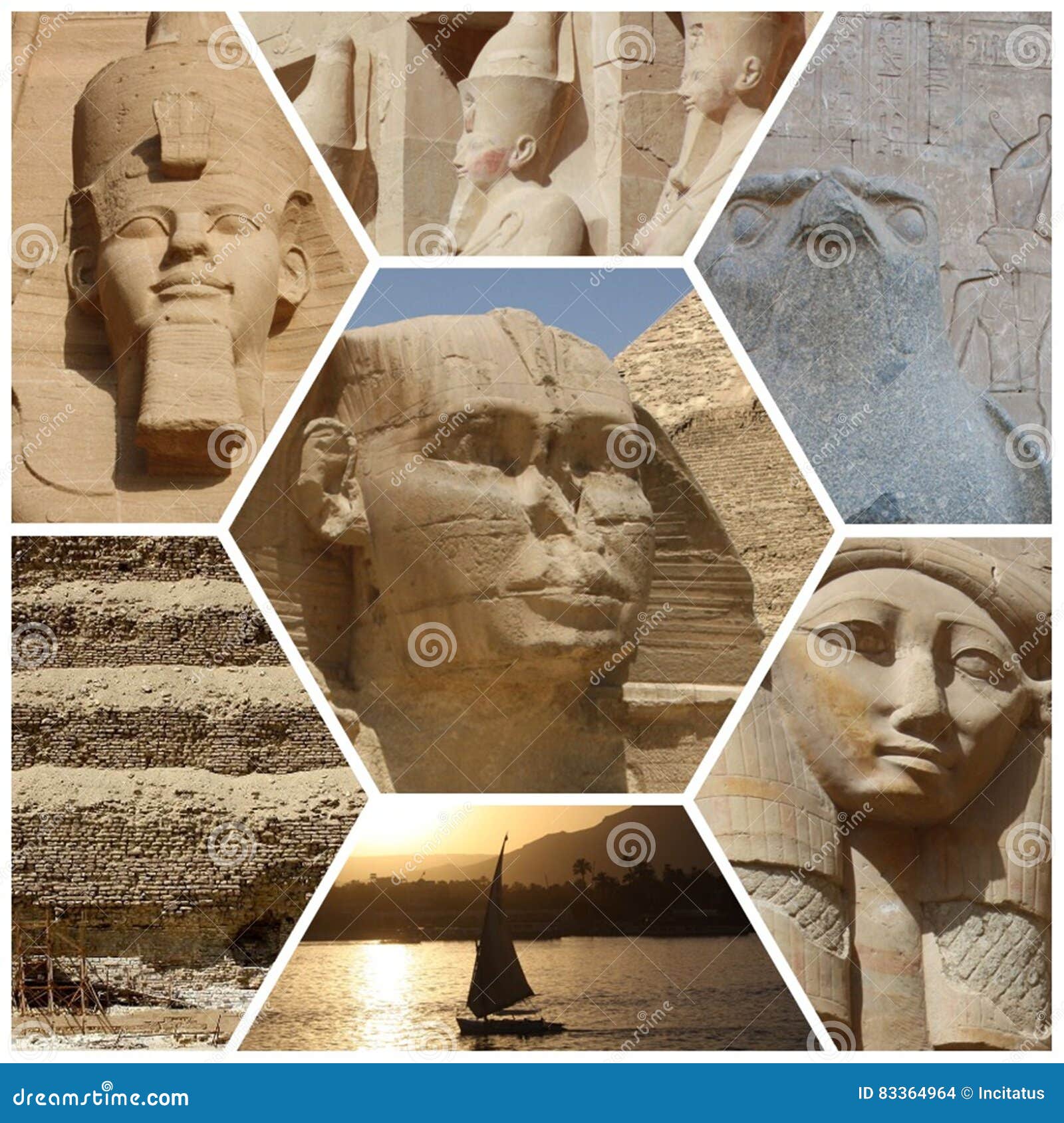 Collage De Historia Antigua Maravillas Del Mundo Hoja De Collage