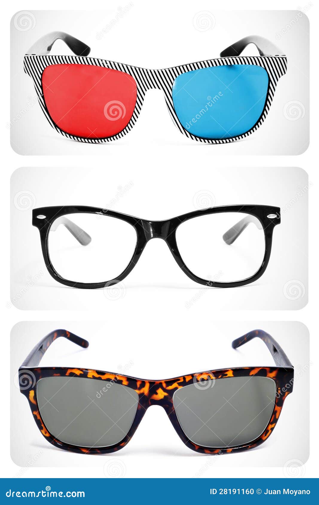 Collage de las lentes foto de archivo. Imagen de vertical - 28191160