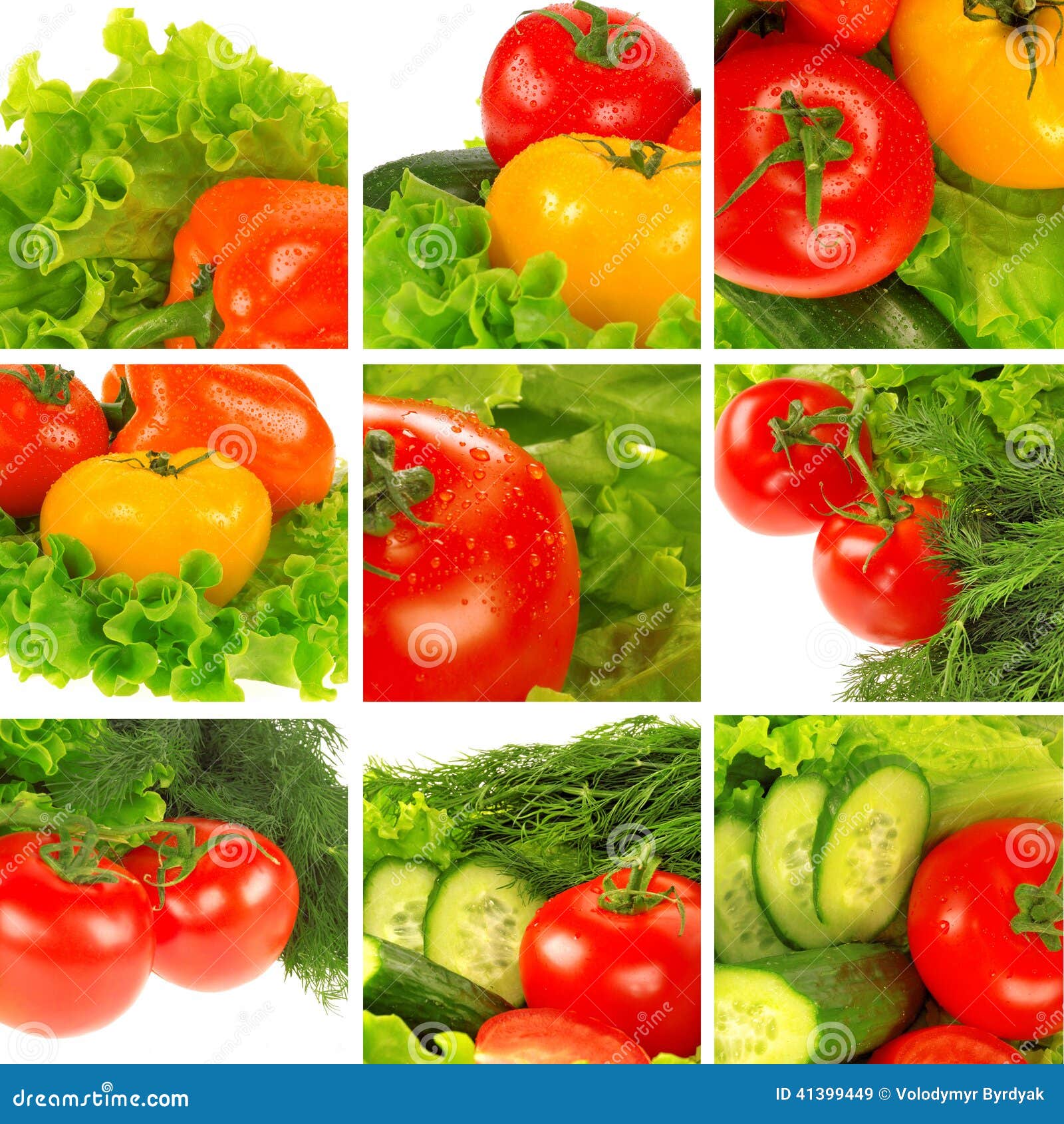 Collage de las verduras imagen de archivo. Imagen de lechuga - 41399449