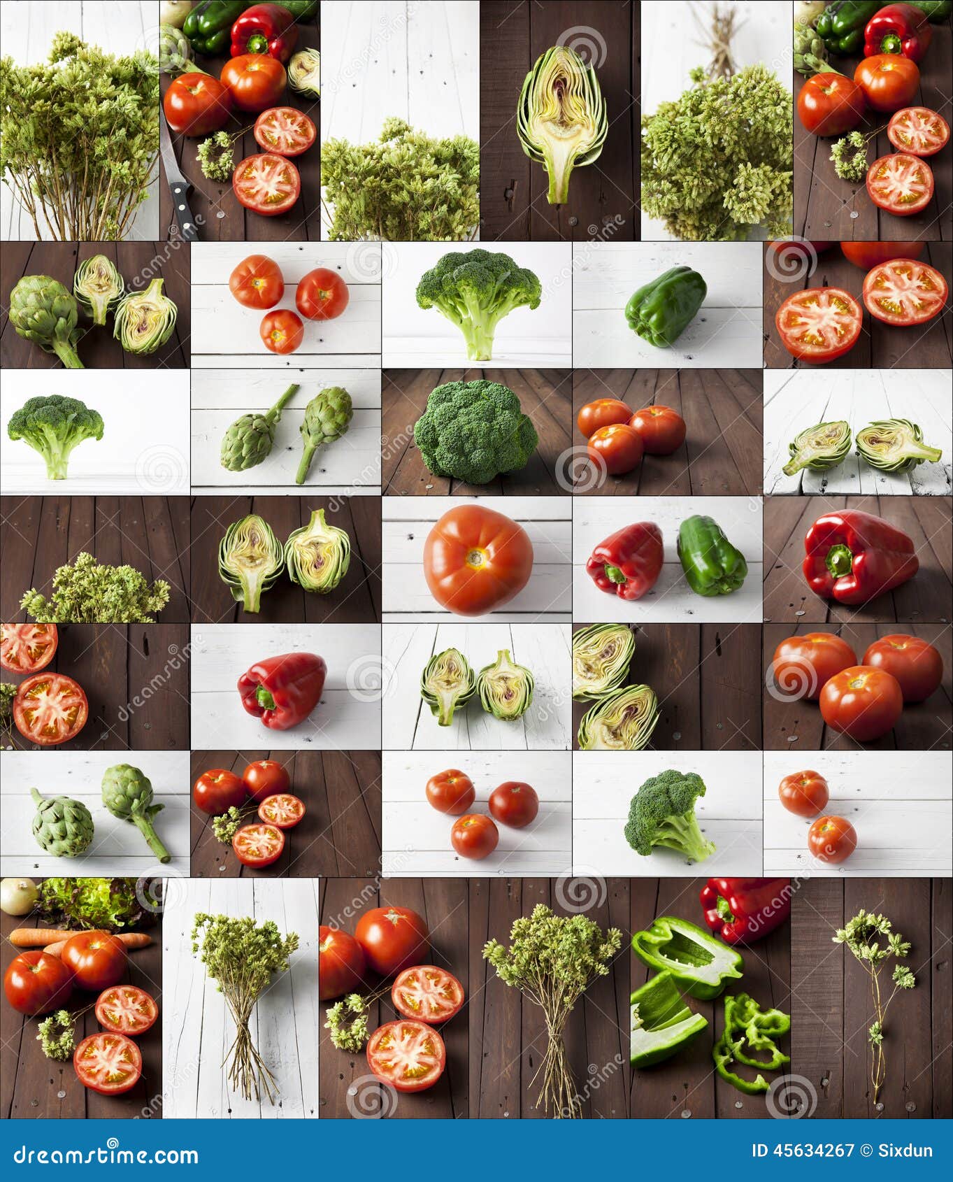 Collage de las verduras imagen de archivo. Imagen de tiro - 45634267