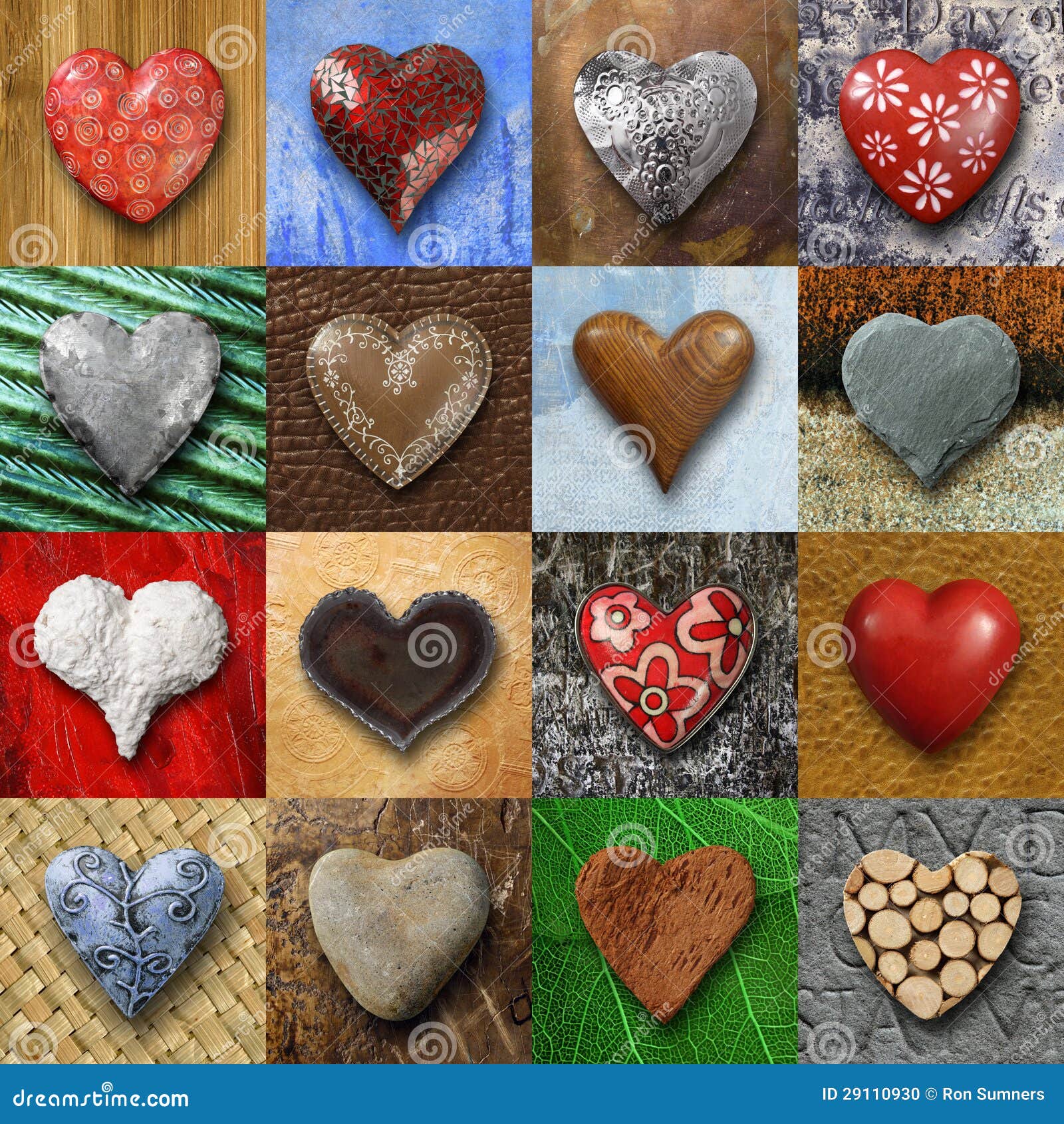 Collage de los corazones foto de archivo. Imagen de grupo - 29110930