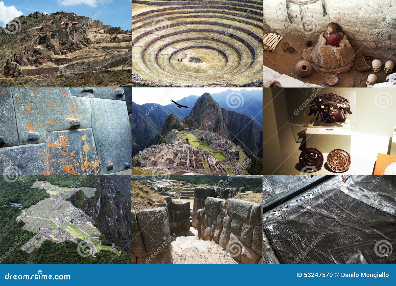 Collage de los incas foto de archivo. Imagen de andino - 53247570