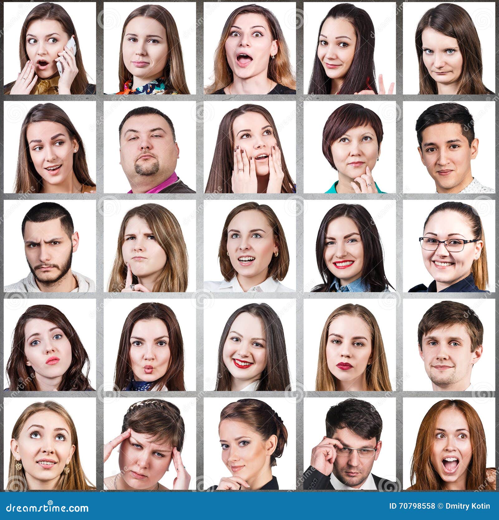 Collage De Mucha Diversa Gente Foto de archivo - Imagen de adulto ...