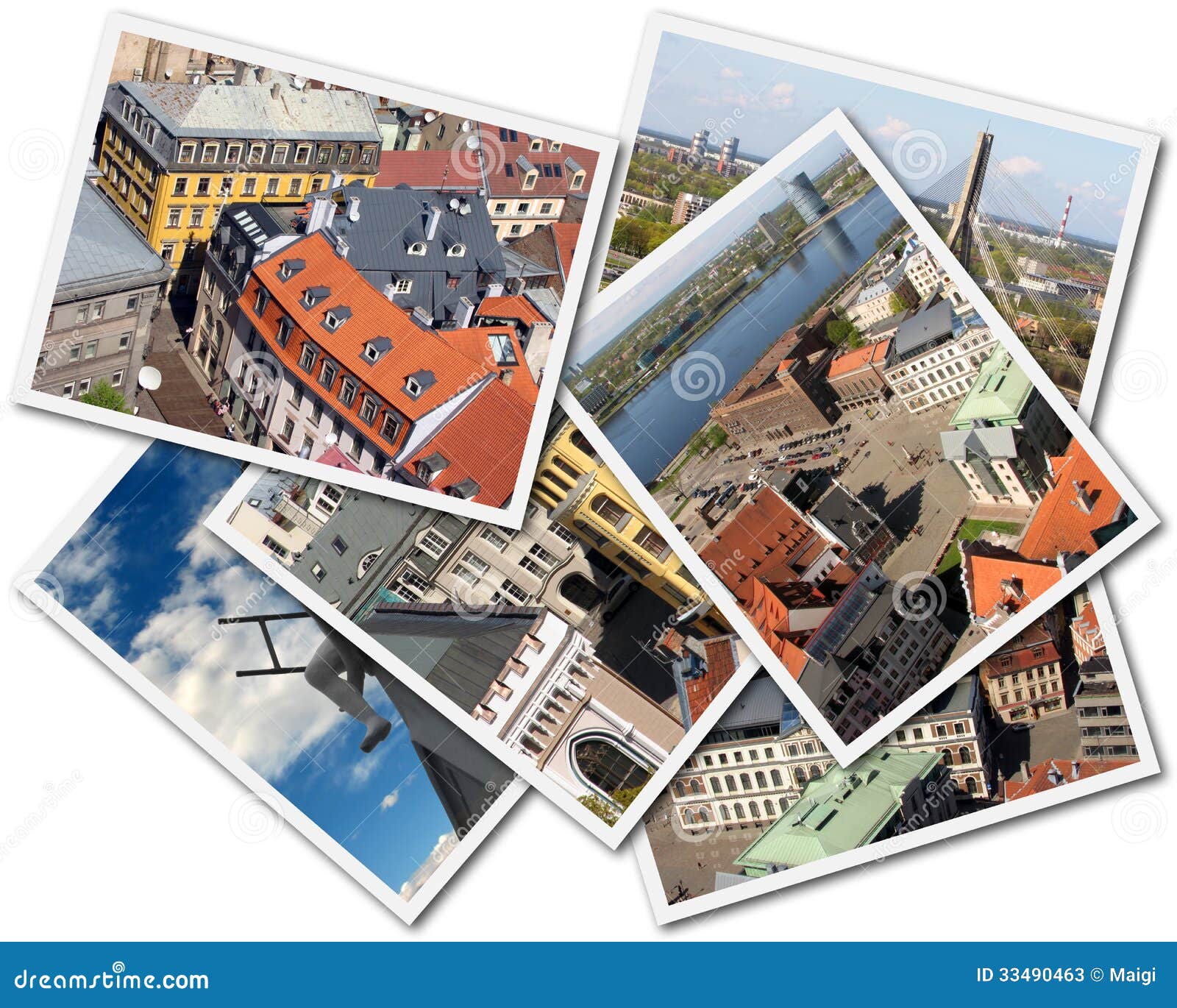Collage de Riga imagen de archivo. Imagen de cuadros - 33490463
