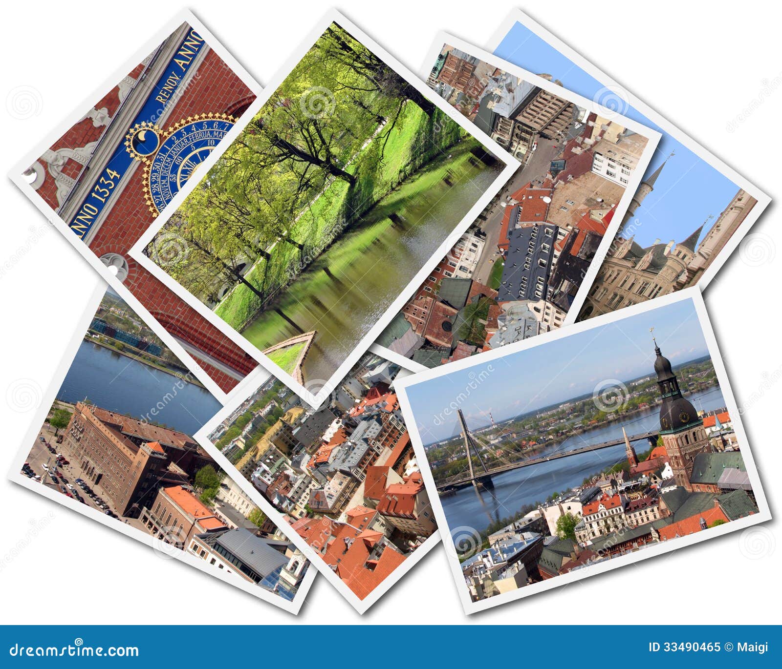 Collage de Riga imagen de archivo. Imagen de ciudad, foto - 33490465