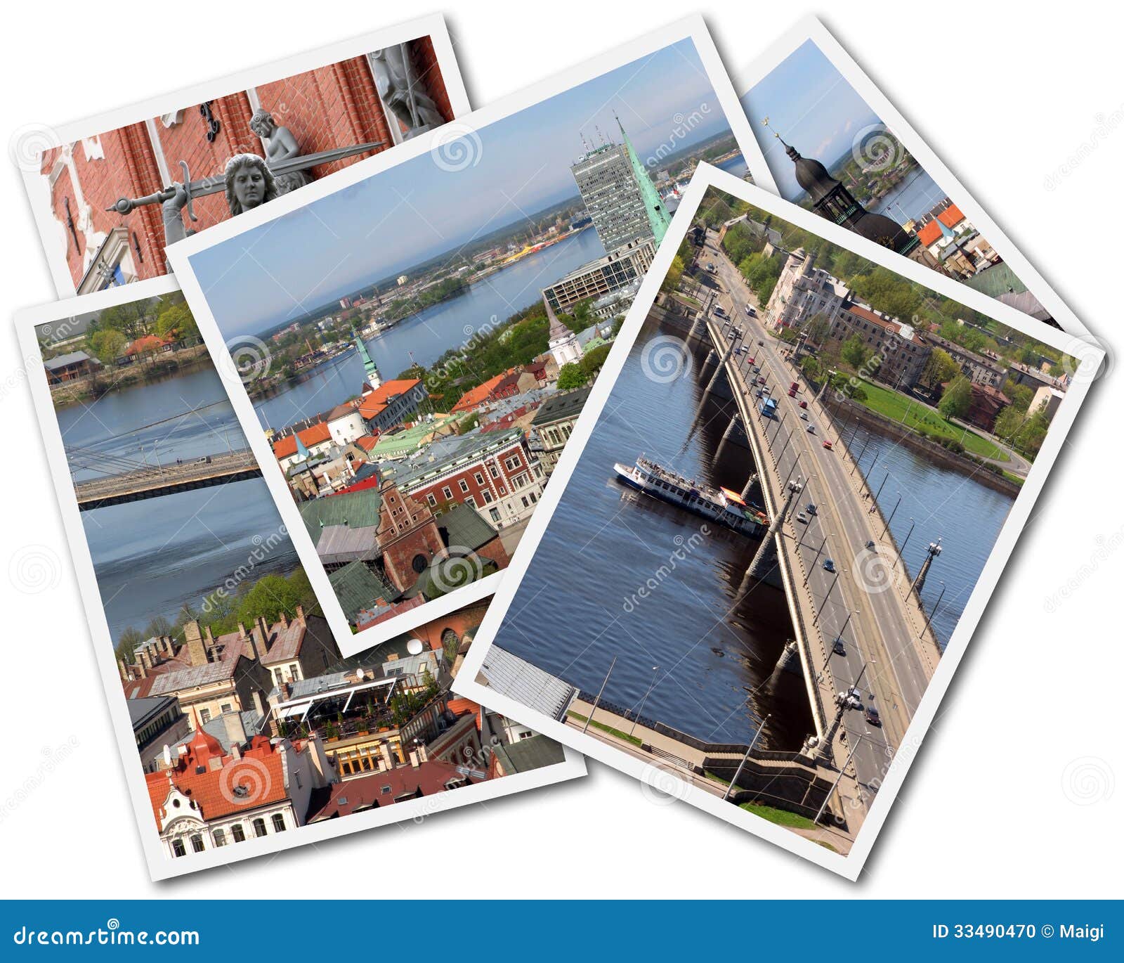 Collage de Riga foto de archivo. Imagen de europa, recorrido - 33490470