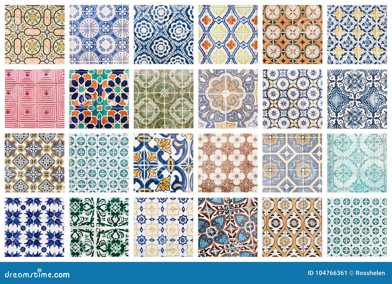 Collage De Tejas Portuguesas Imagen de archivo - Imagen de embaldosado ...