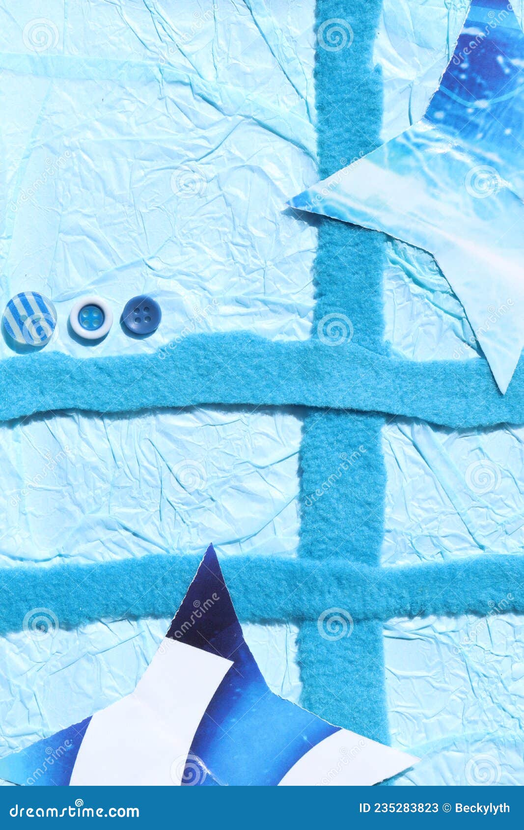 Collage De Texturas Mixtas Azules Imagen de archivo - Imagen de fondo ...