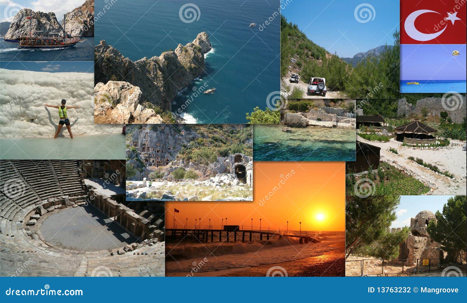 Collage de Turquía foto de archivo. Imagen de montaje - 13763232