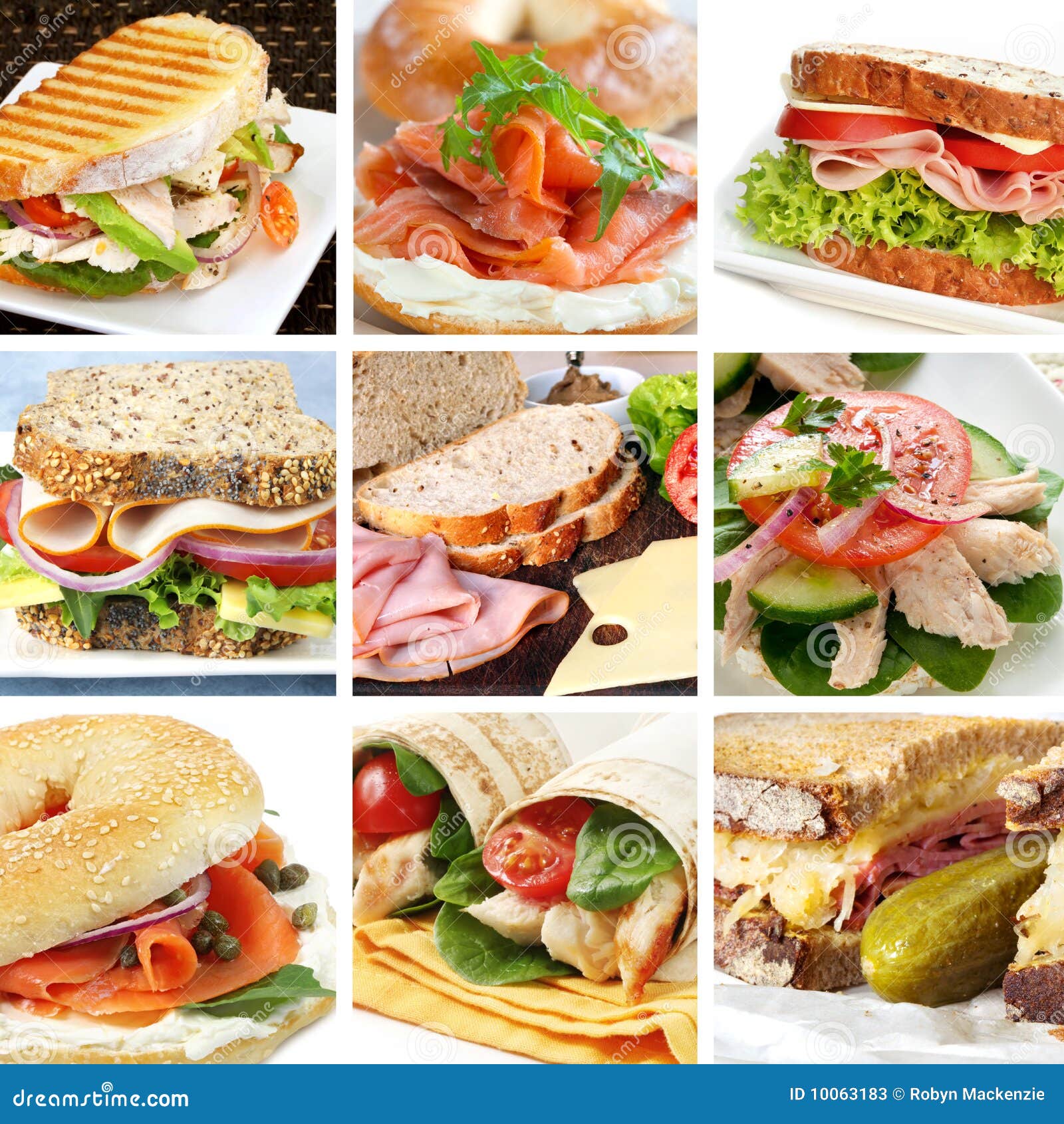 Collage dei panini immagine stock. Immagine di composito - 10063183