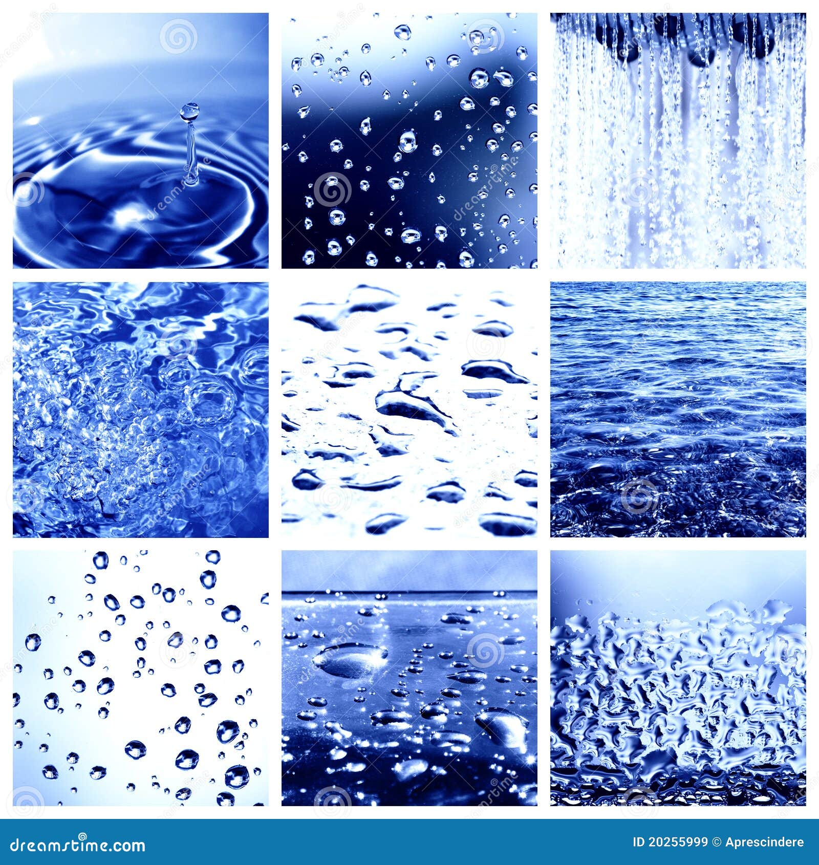 Collage del agua imagen de archivo. Imagen de alto, collage - 20255999