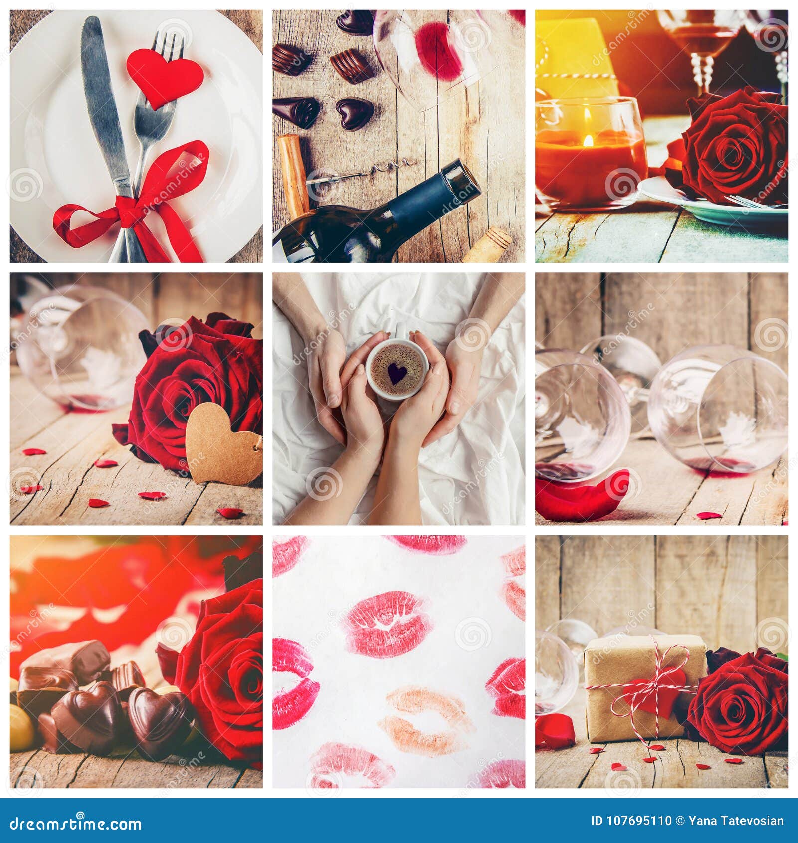 Collage Del Amor Y Del Romance Foto de archivo - Imagen de sensaciones ...