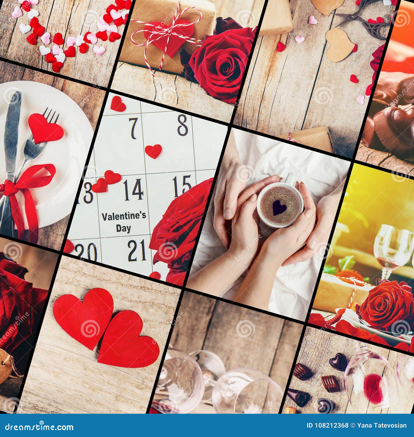 Collage Del Amor Y Del Romance Foto de archivo - Imagen de cama, fecha ...