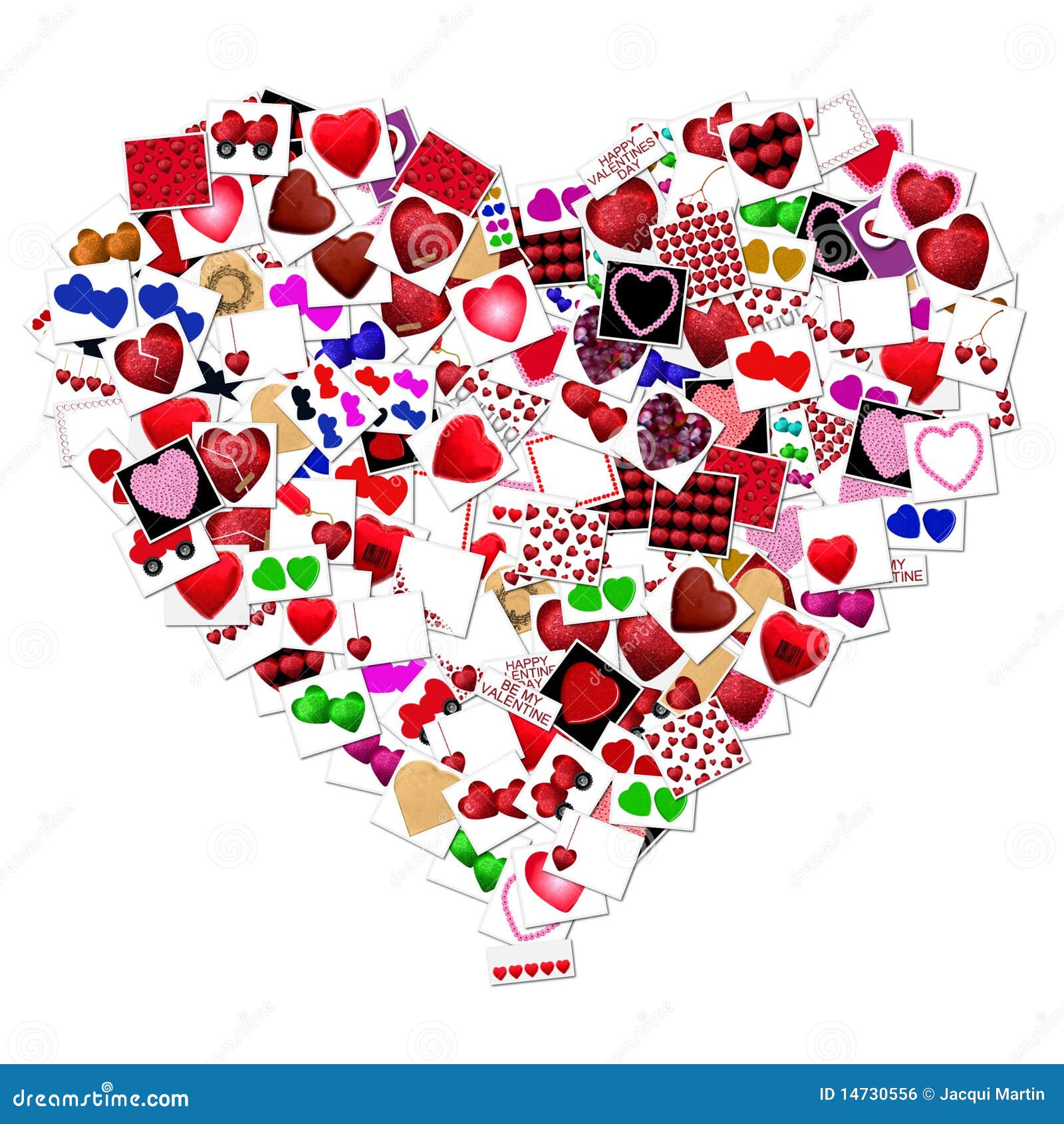 Collage del corazón stock de ilustración. Ilustración de azul - 14730556