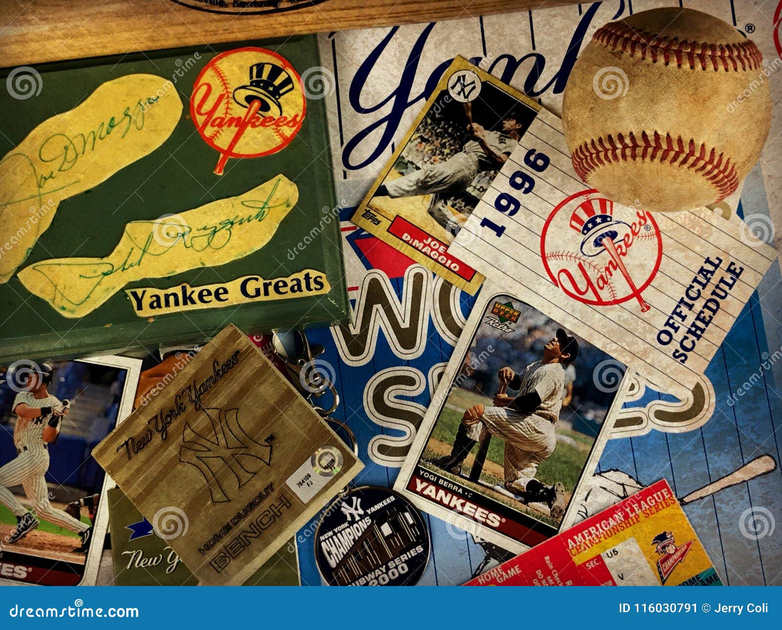 Collage Del Yanqui De Nueva York Foto editorial - Imagen de béisbol ...