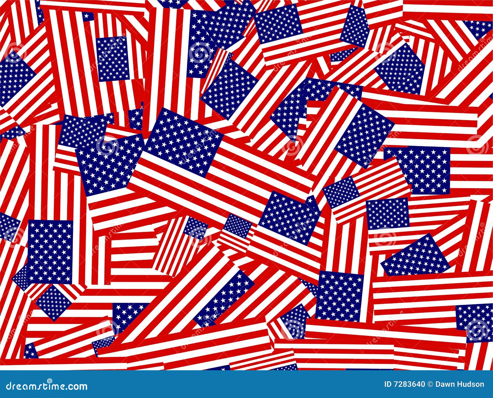 Collage Della Bandiera Americana Illustrazione di Stock - Illustrazione ...