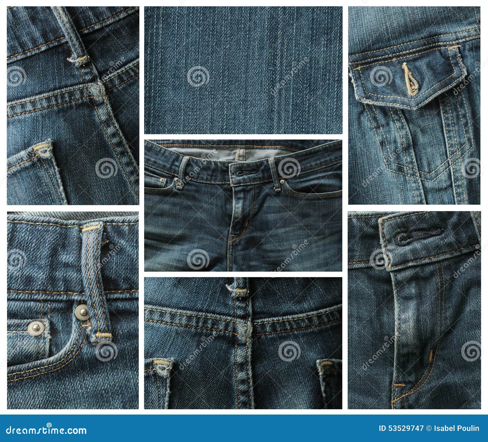 Collage delle blue jeans immagine stock. Immagine di sfondo - 53529747