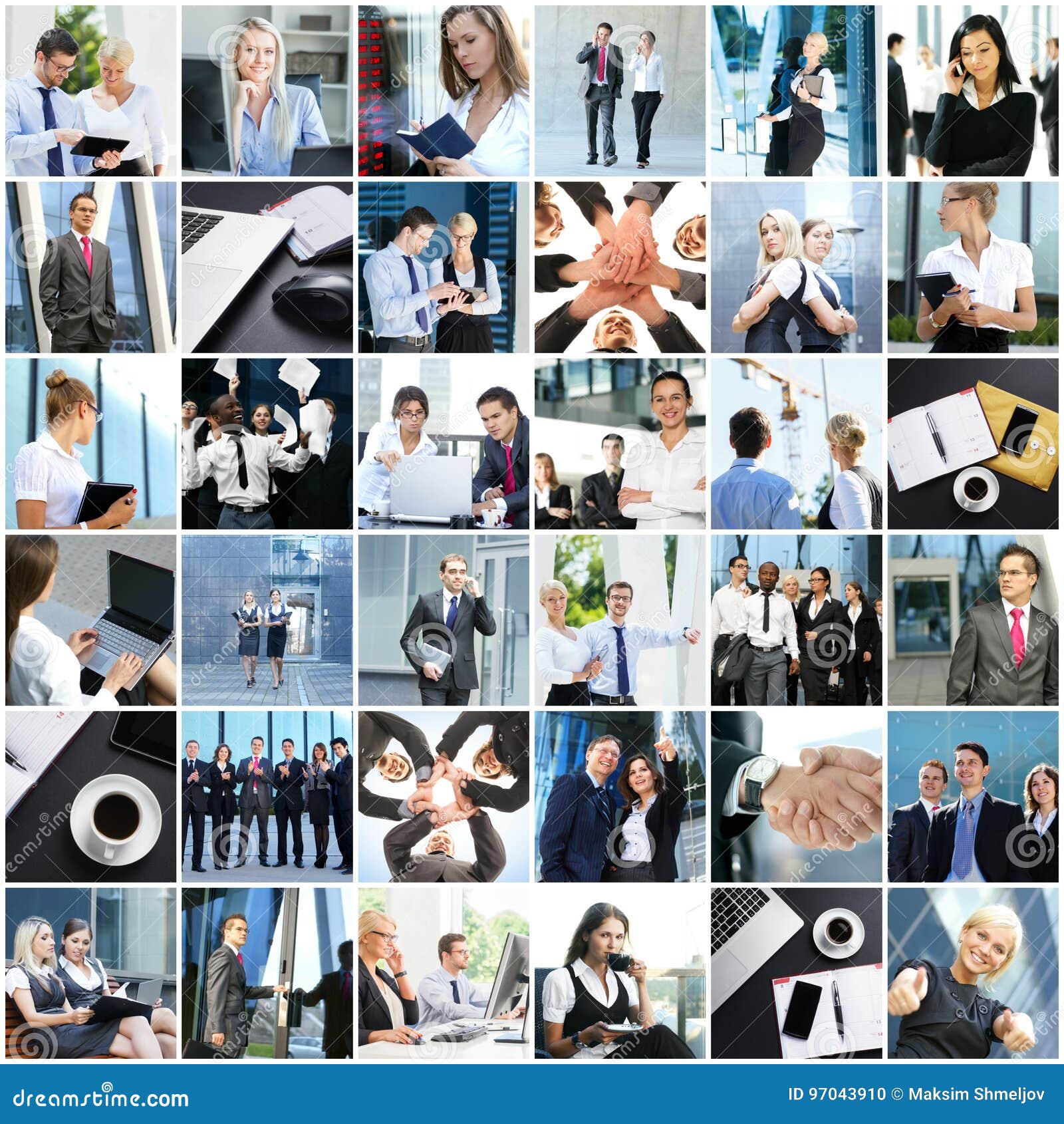 Collage Des Gens D'affaires Photo stock - Image du collègues, chef: 97043910