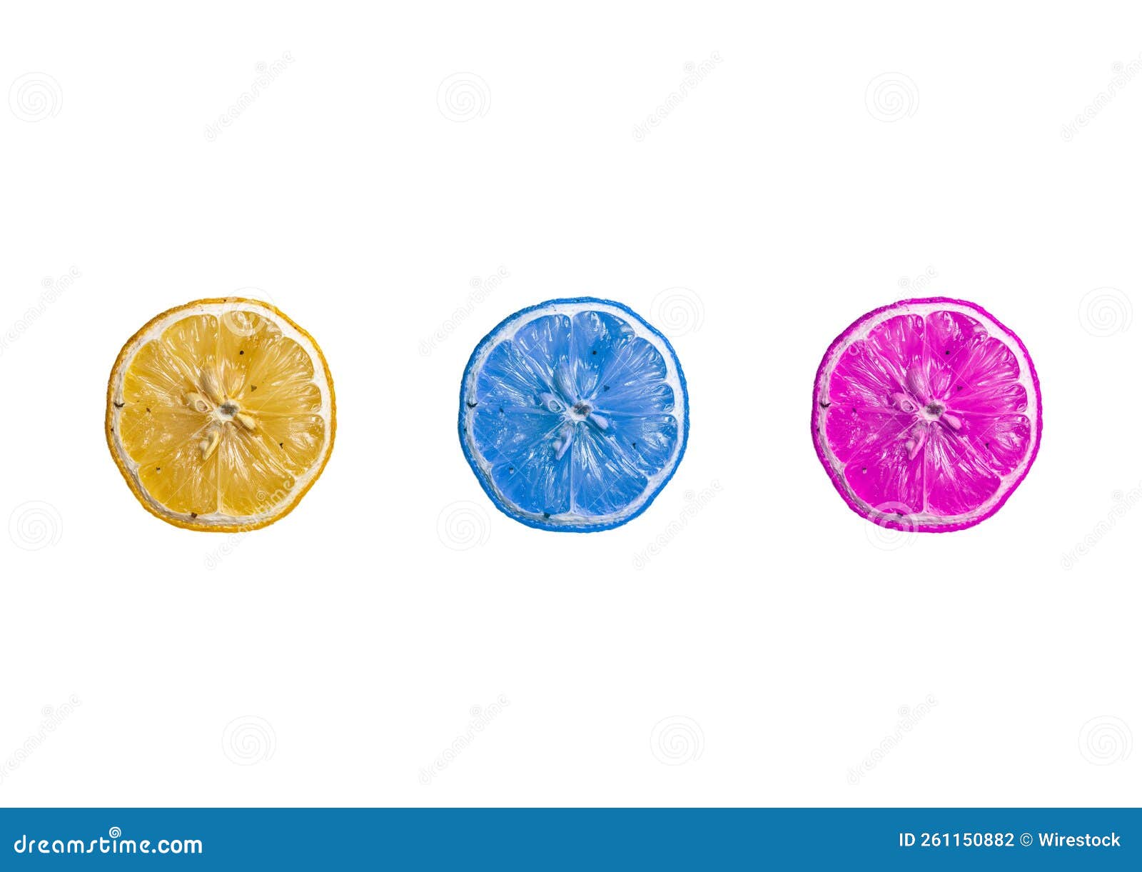 Collage of Different Colored Lemons on a White Background Stock Photo ...